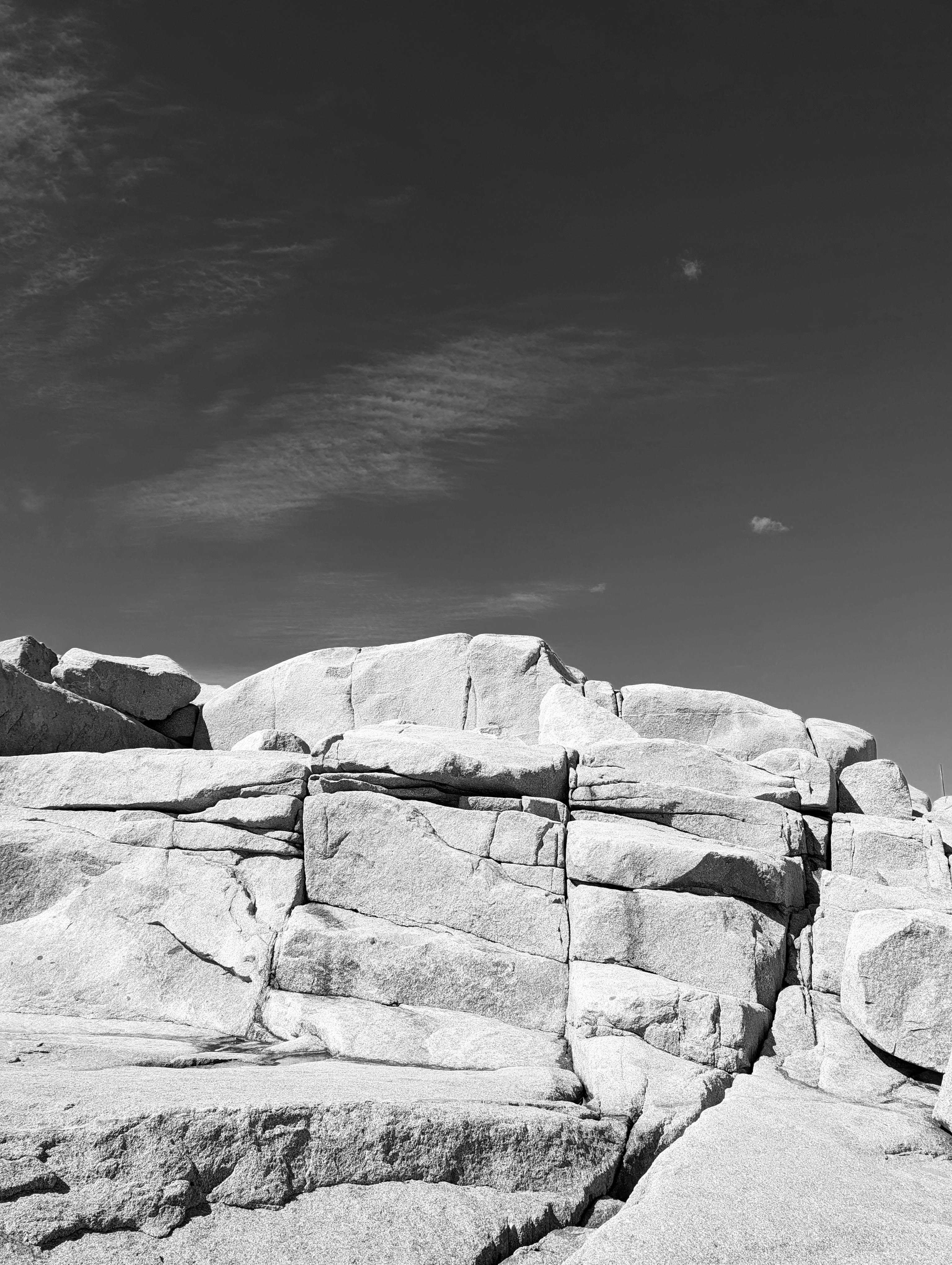 Black and White Photo of a Rock Formation, Peggys Cove, Canada · Free ...