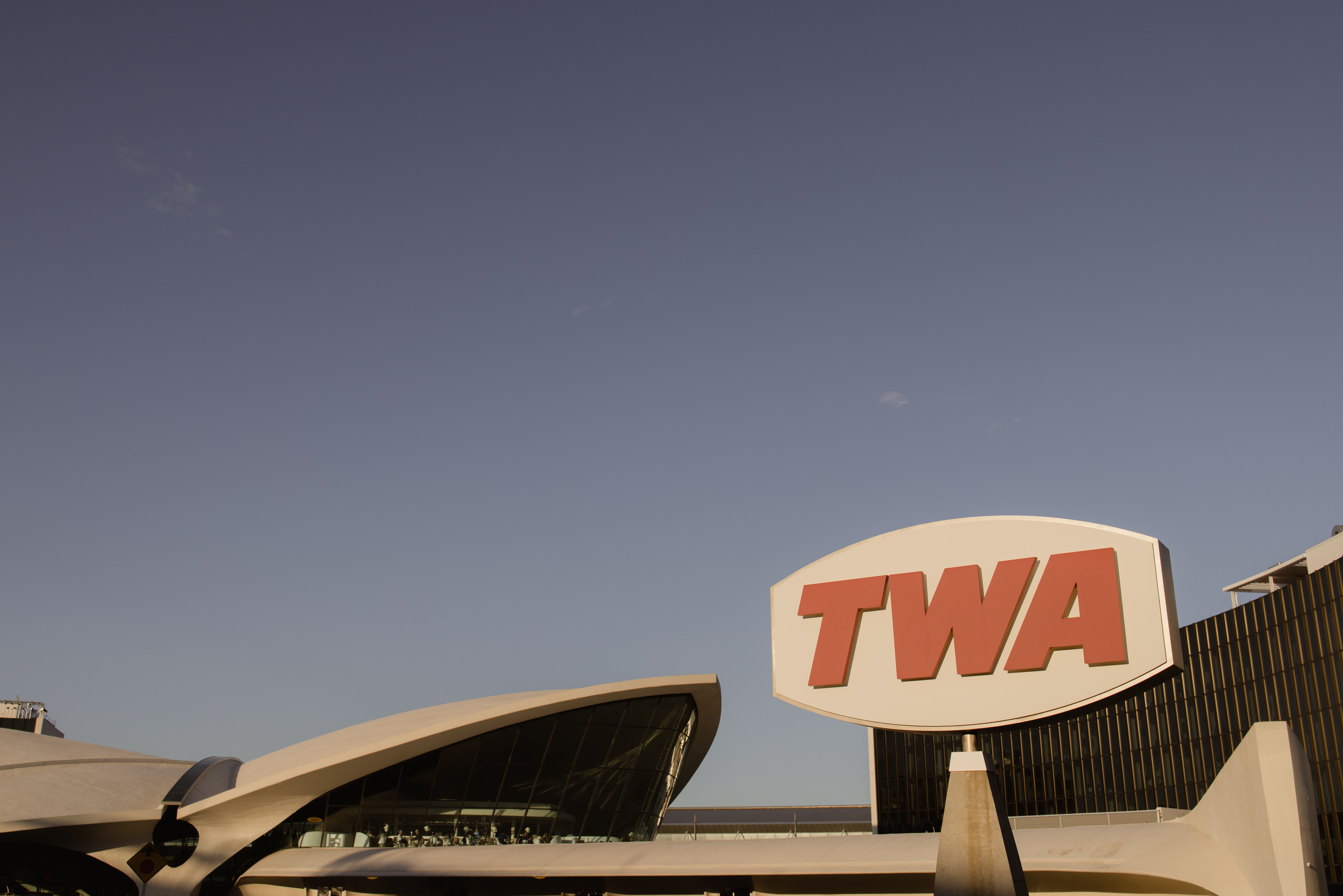 TWA Hotel Logo at JFK Airport · Free Stock Photo