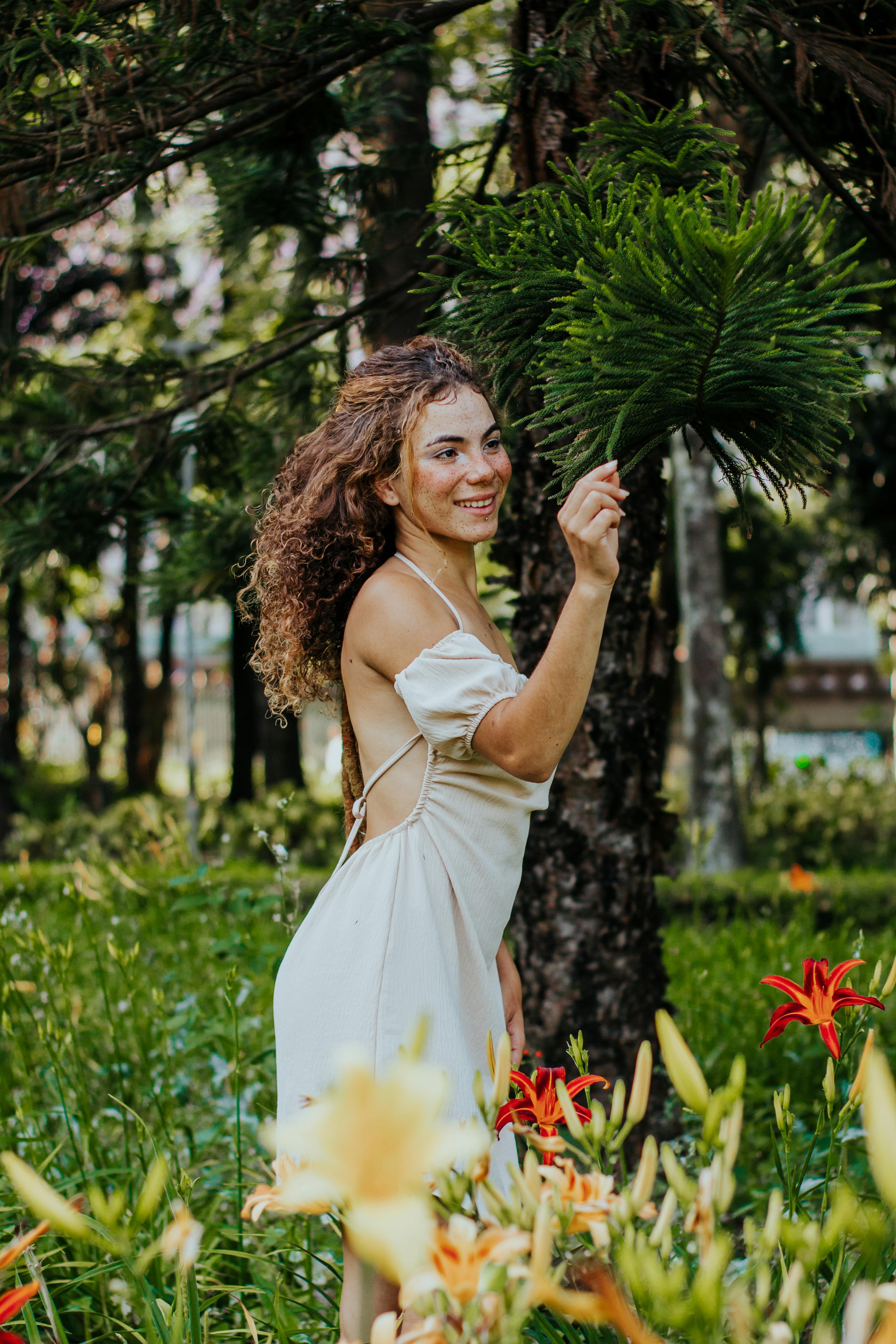 Fashion Model in Green Dress · Free Stock Photo
