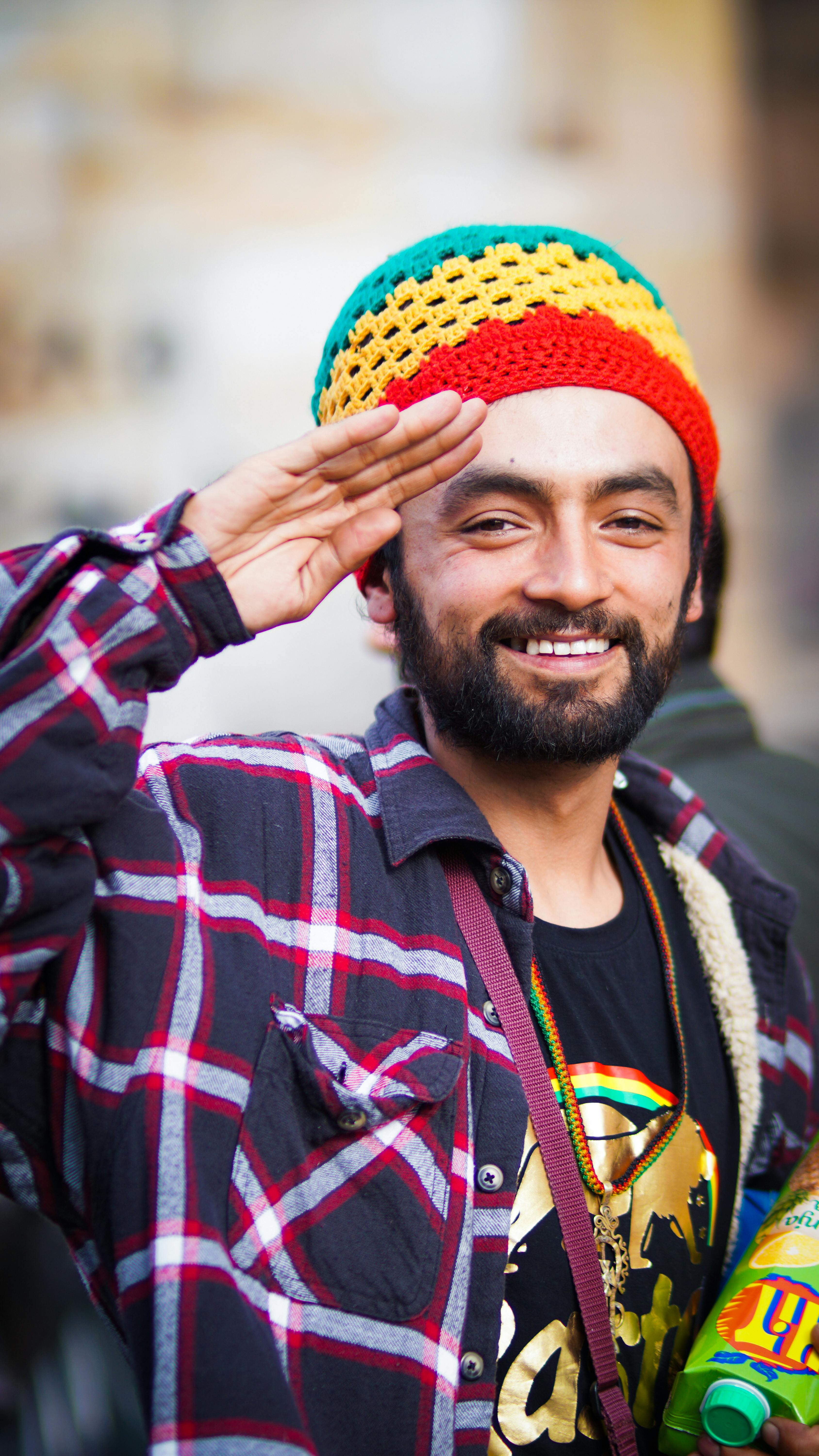 Man Standing on Finger Photo · Free Stock Photo