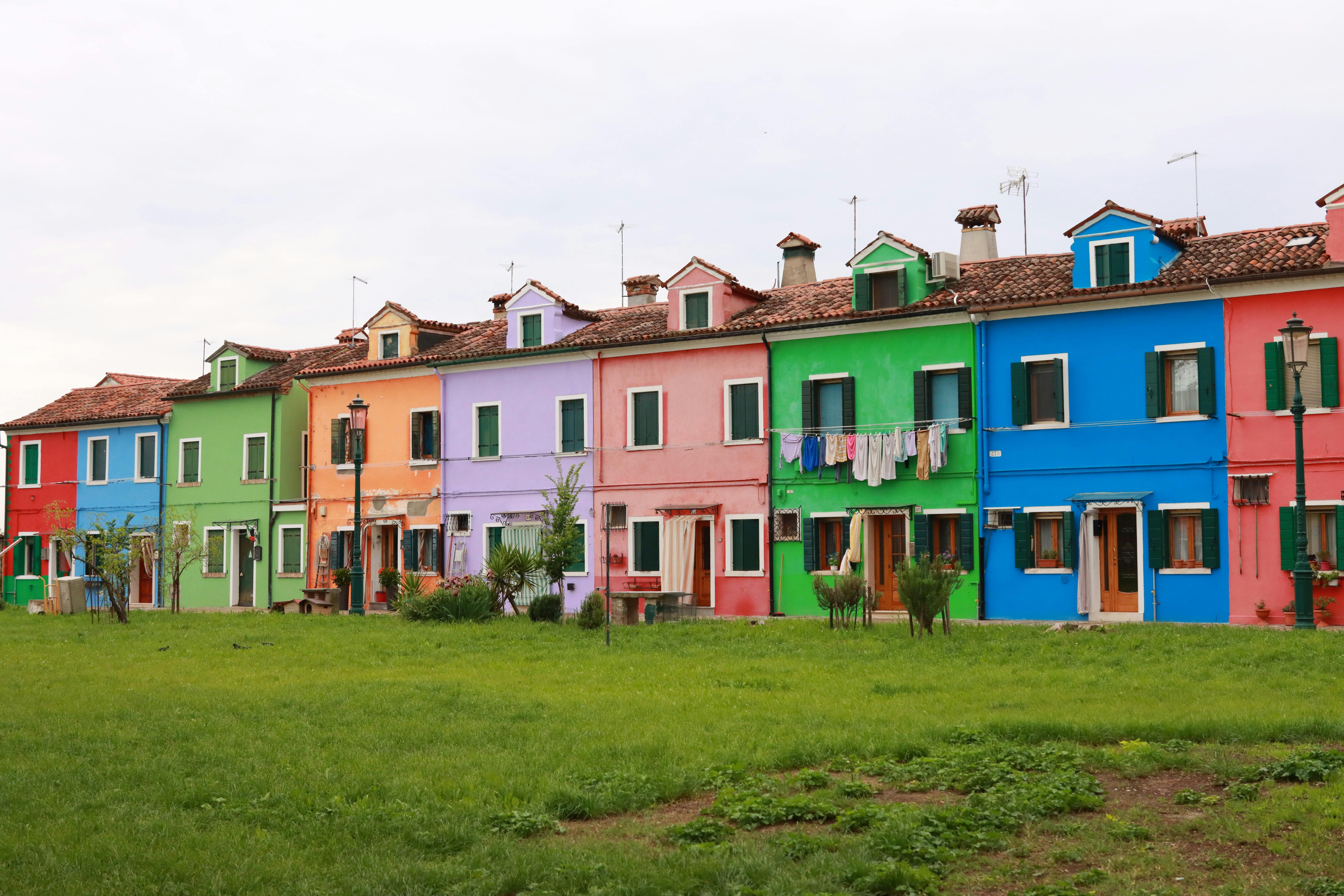 A Row of Colorful Houses in Venice, Italy · Free Stock Photo