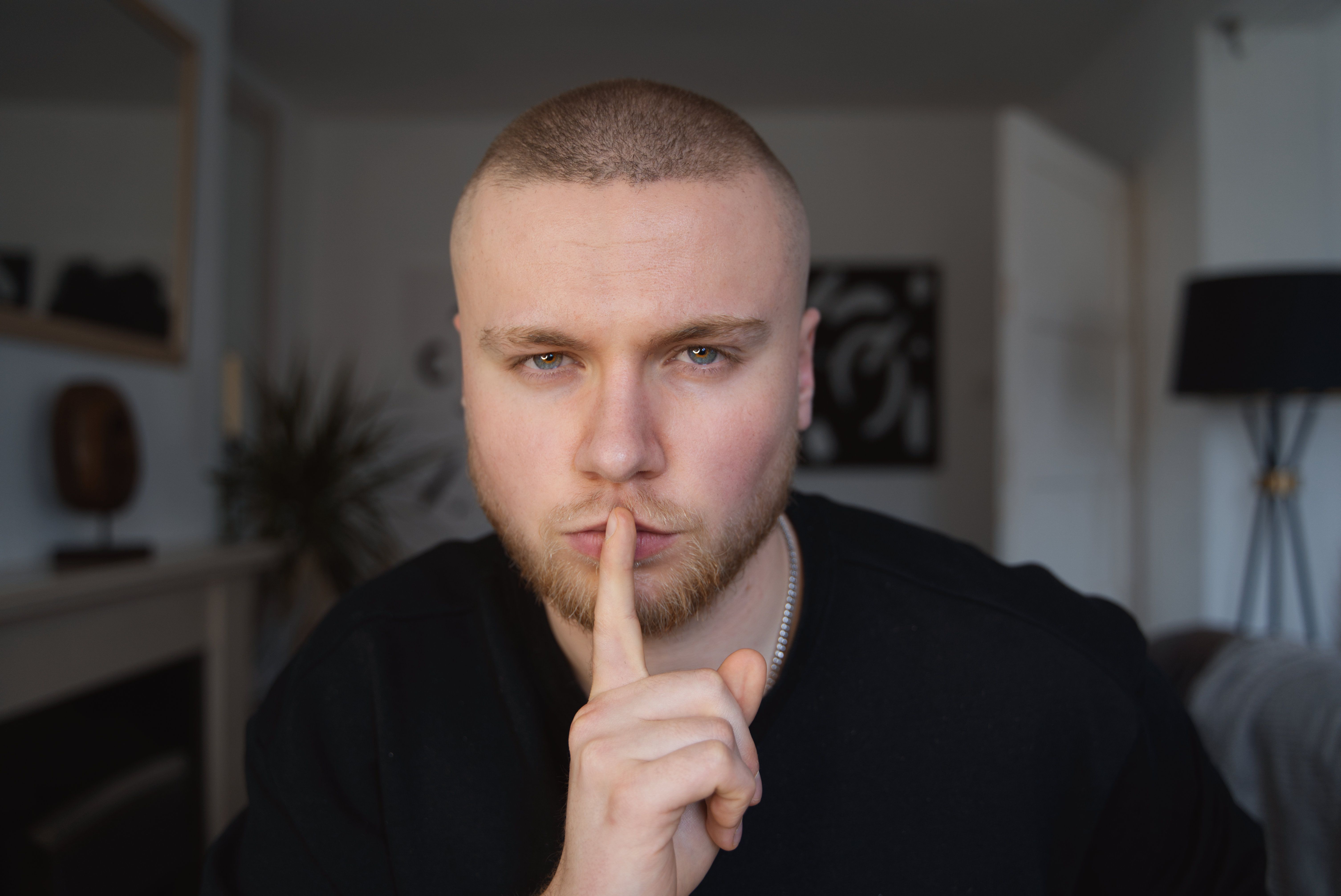 A Portrait of a Bald Man · Free Stock Photo