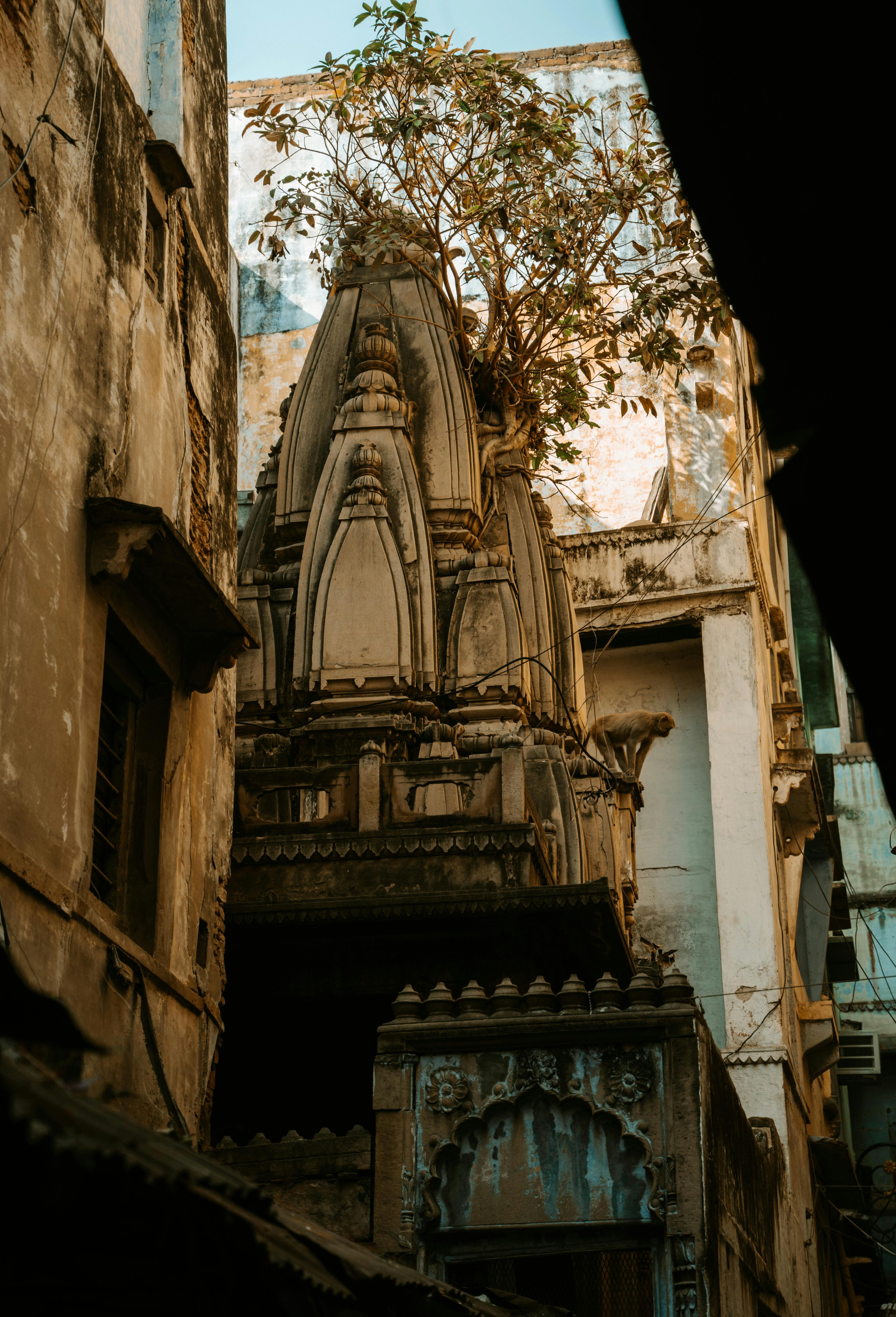 Exterior of a Traditional Building in the City of Varanasi, India ...
