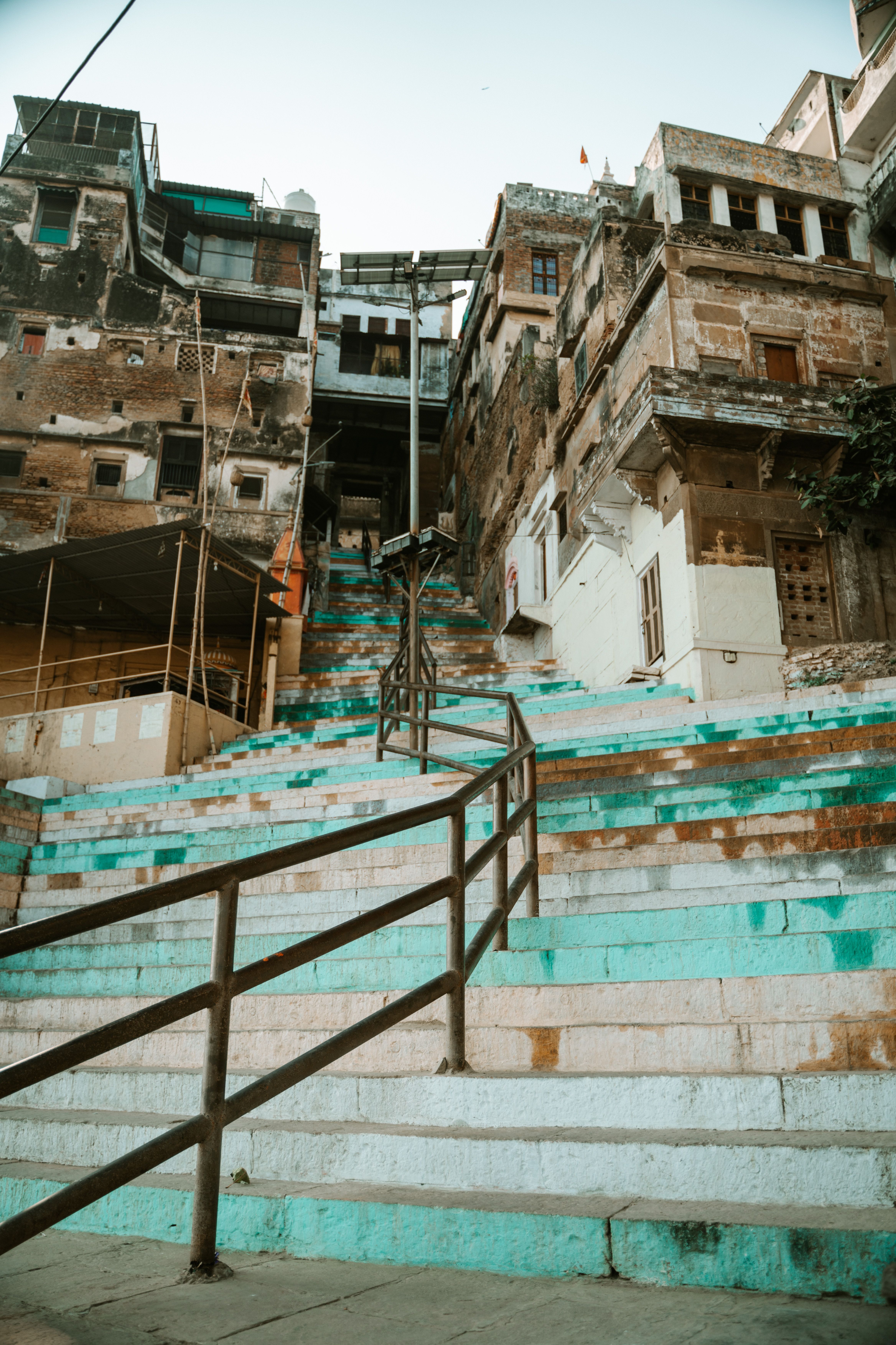Stairs under Damaged Buildings in Town · Free Stock Photo