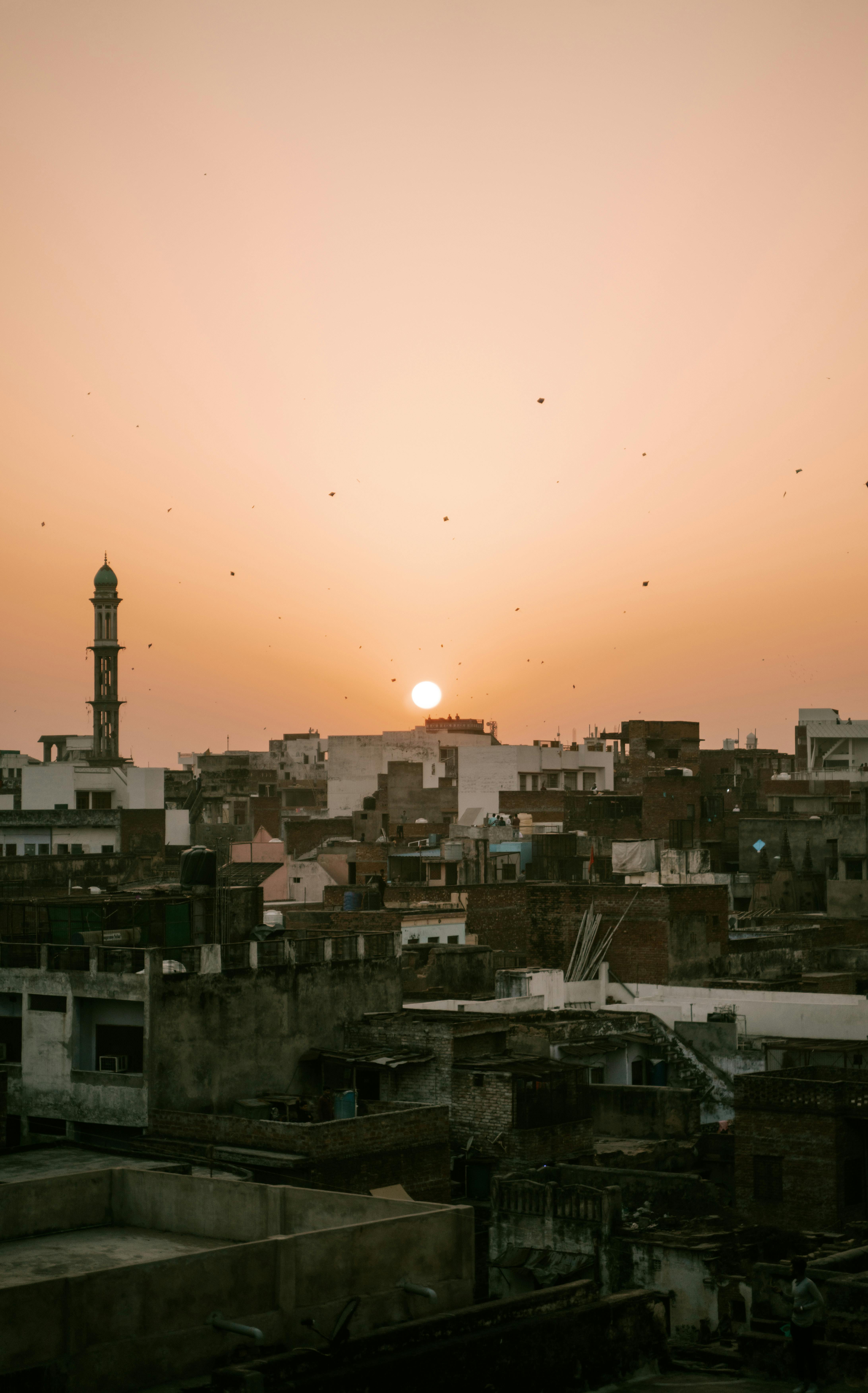 Sunset in Sky over Varanasi City in India · Free Stock Photo