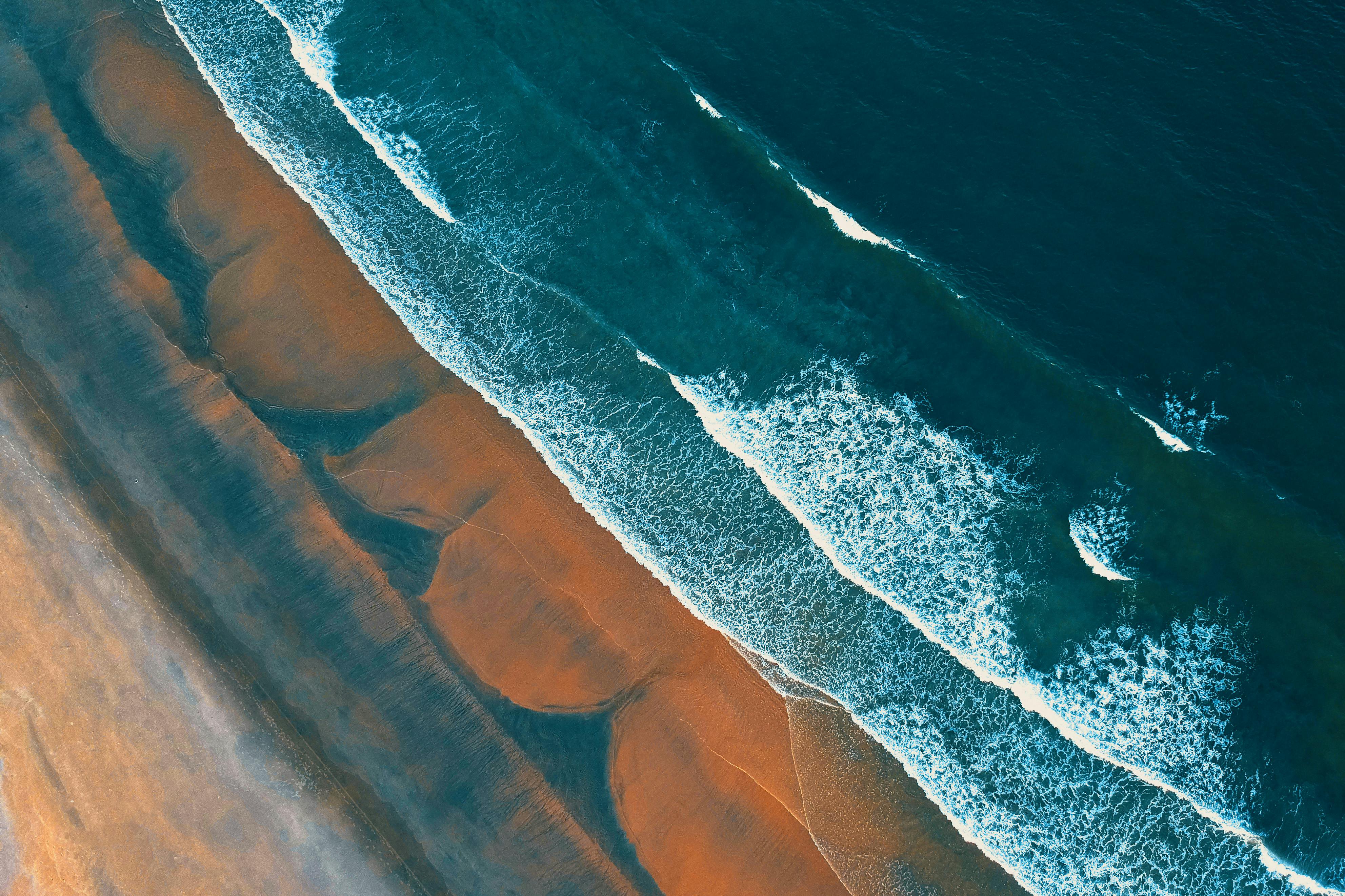 Aerial Shot of Ocean · Free Stock Photo