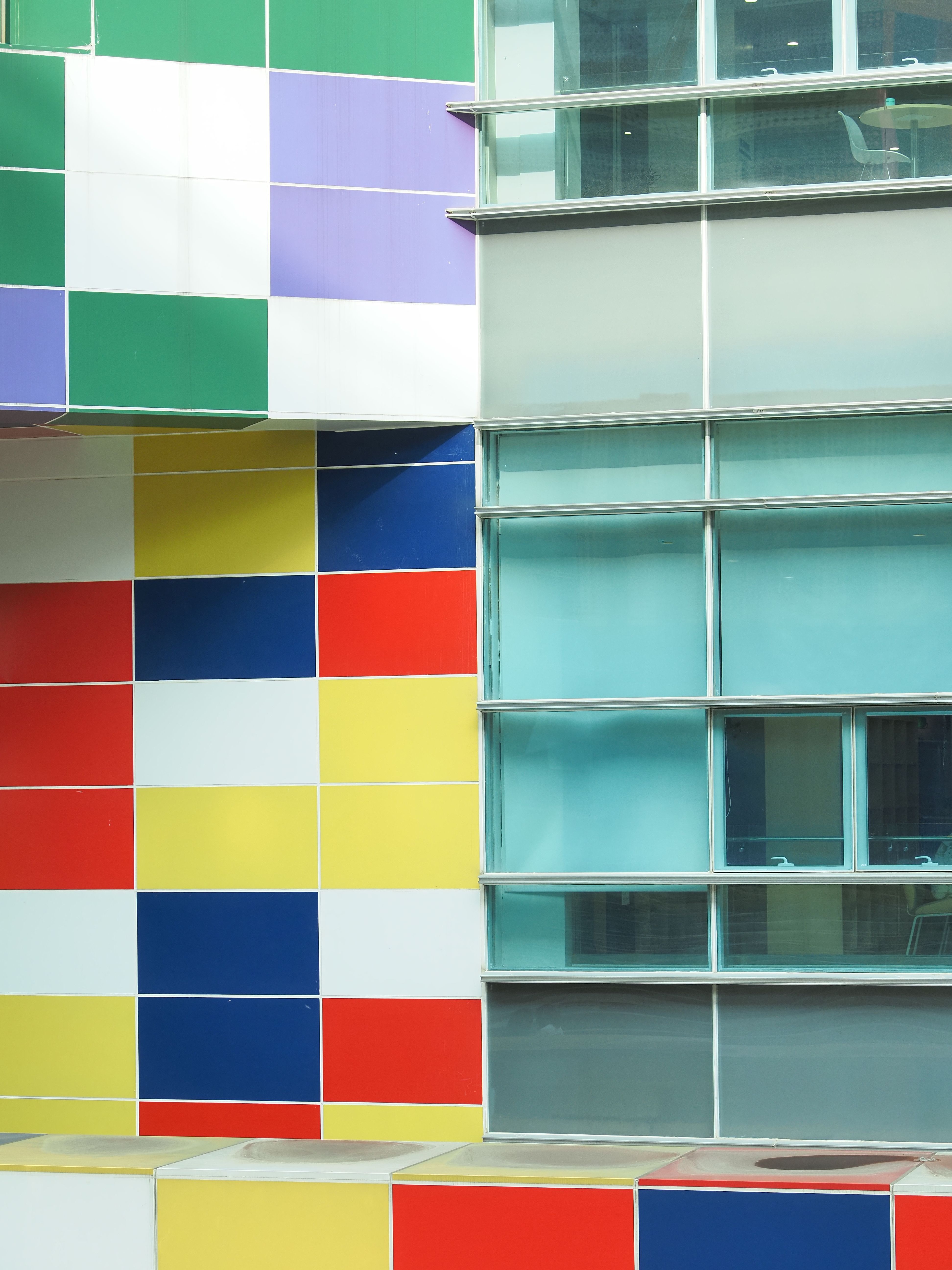 Colorful Pattern on Building Wall · Free Stock Photo