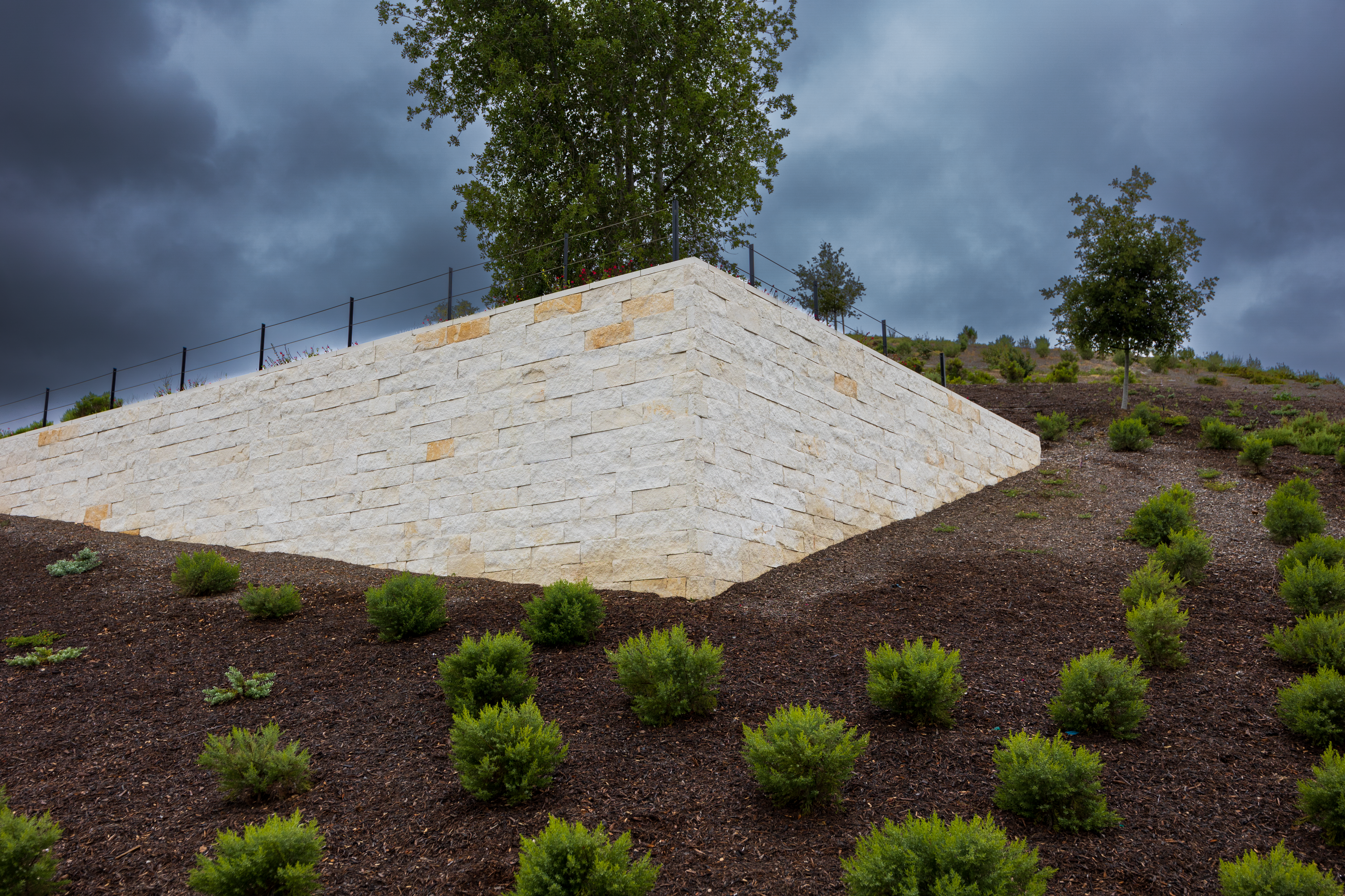 A Terrace on a Hill in a Park under a Cloudy Sky · Free Stock Photo