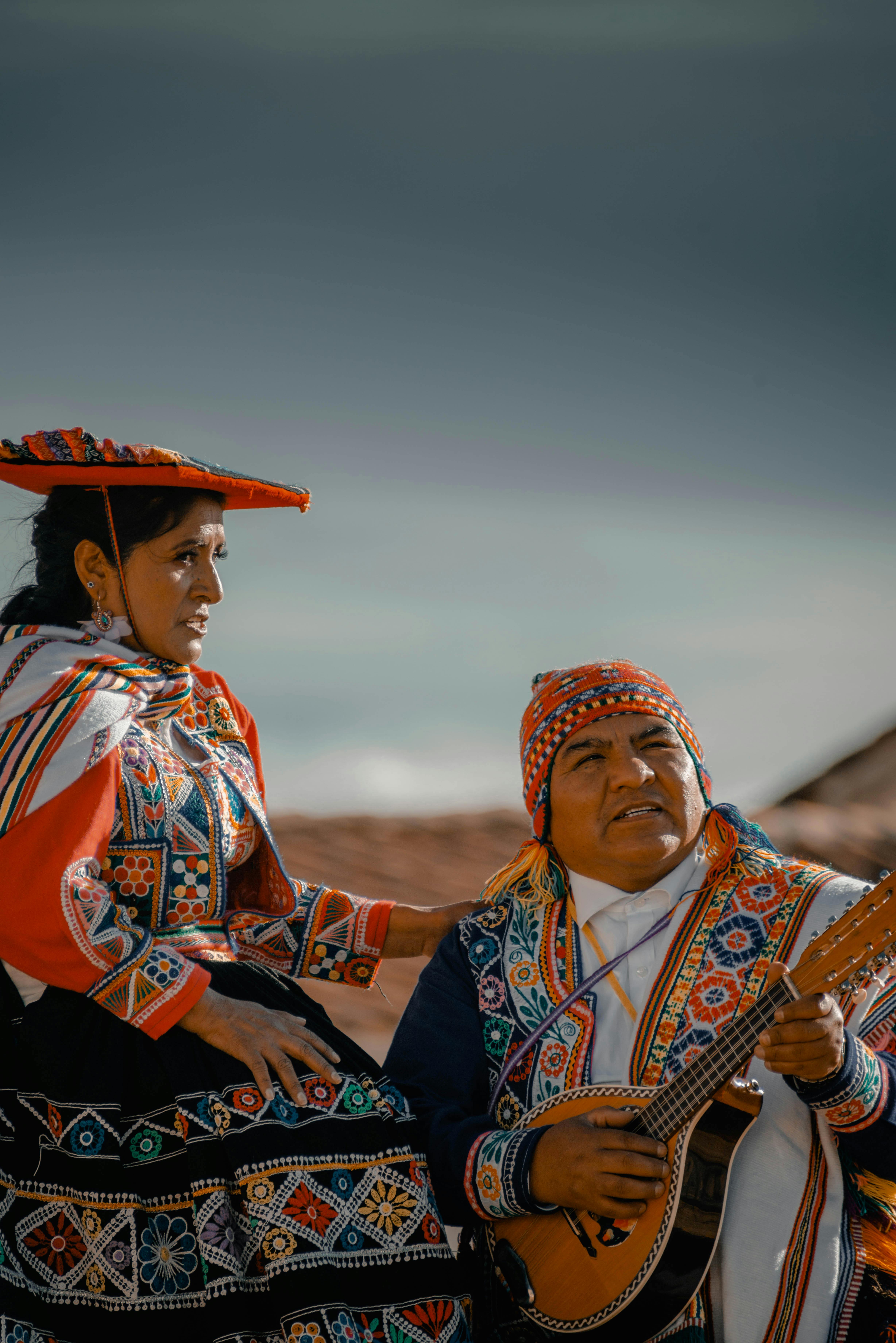 Man and Woman in Traditional Clothing · Free Stock Photo