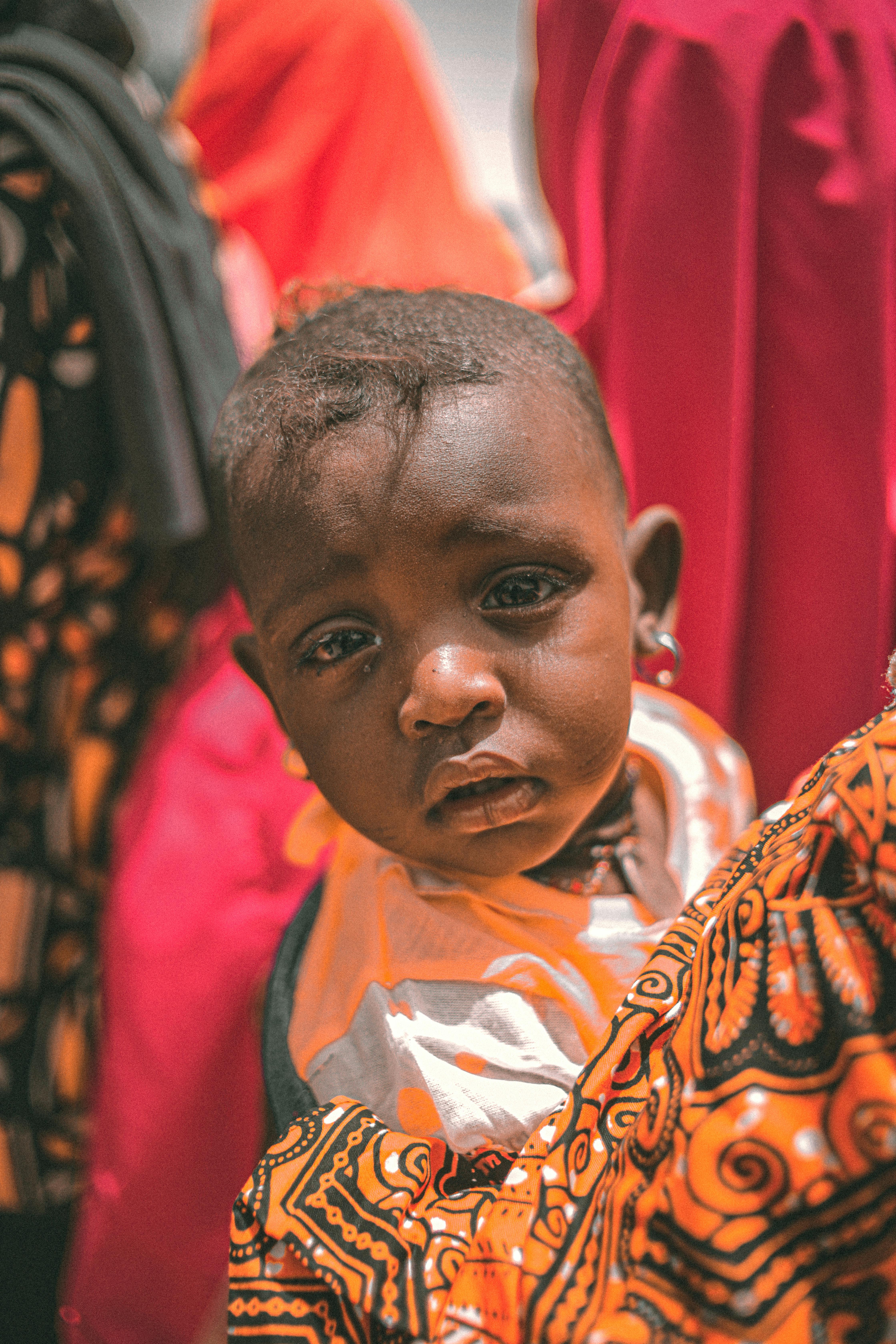 Sunlit Face of Boy · Free Stock Photo