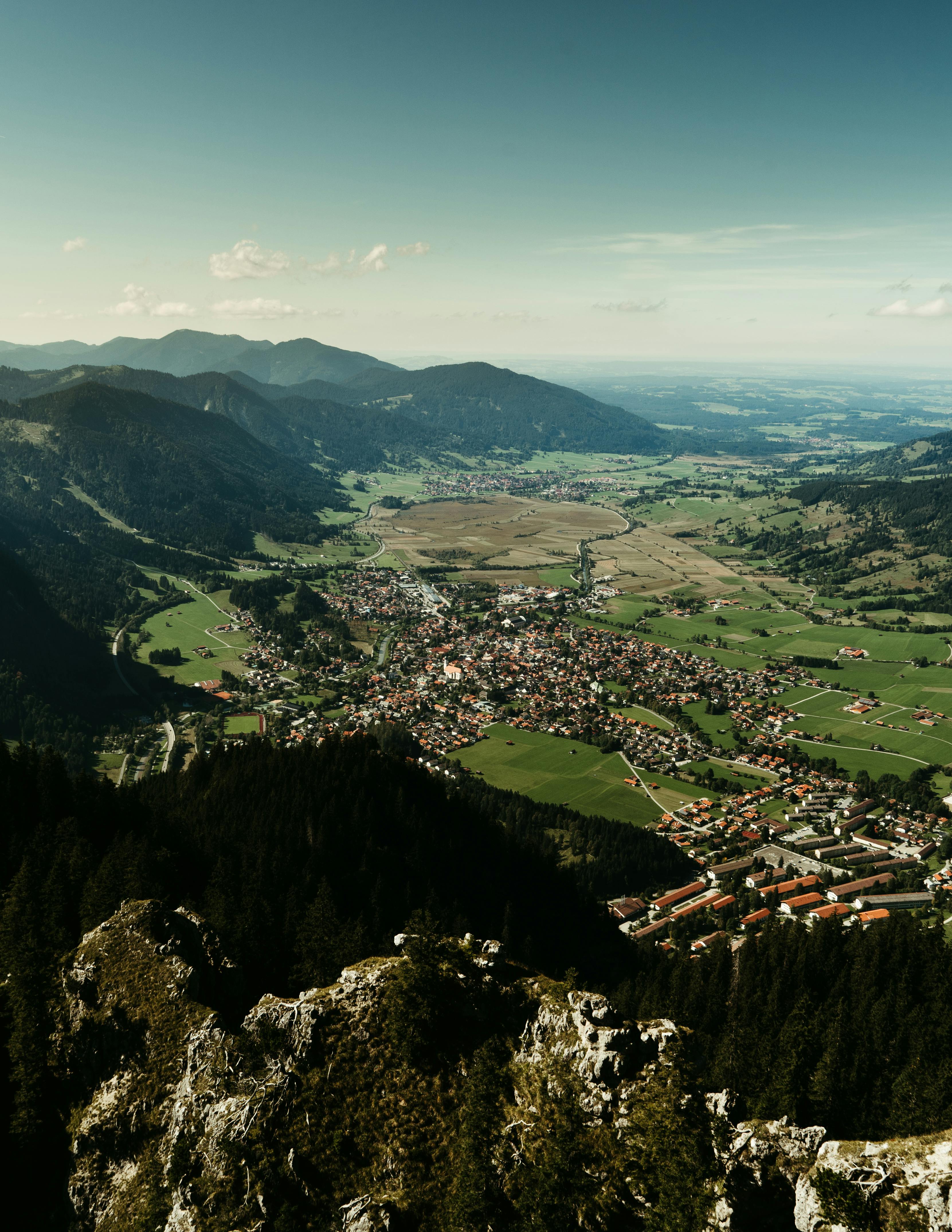 Town in Valley in Mountains · Free Stock Photo