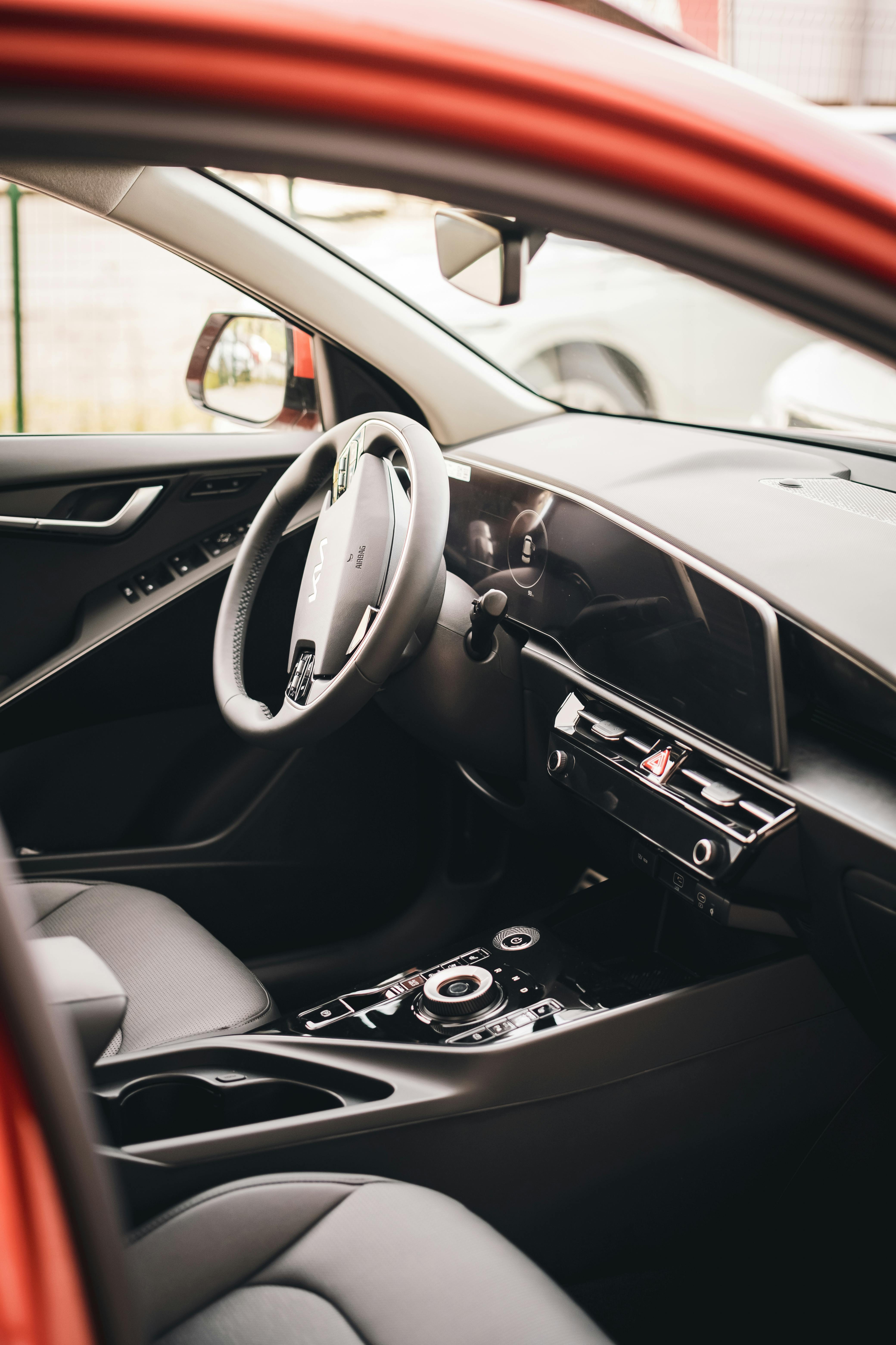 A Black and Gray Interior of a Car · Free Stock Photo
