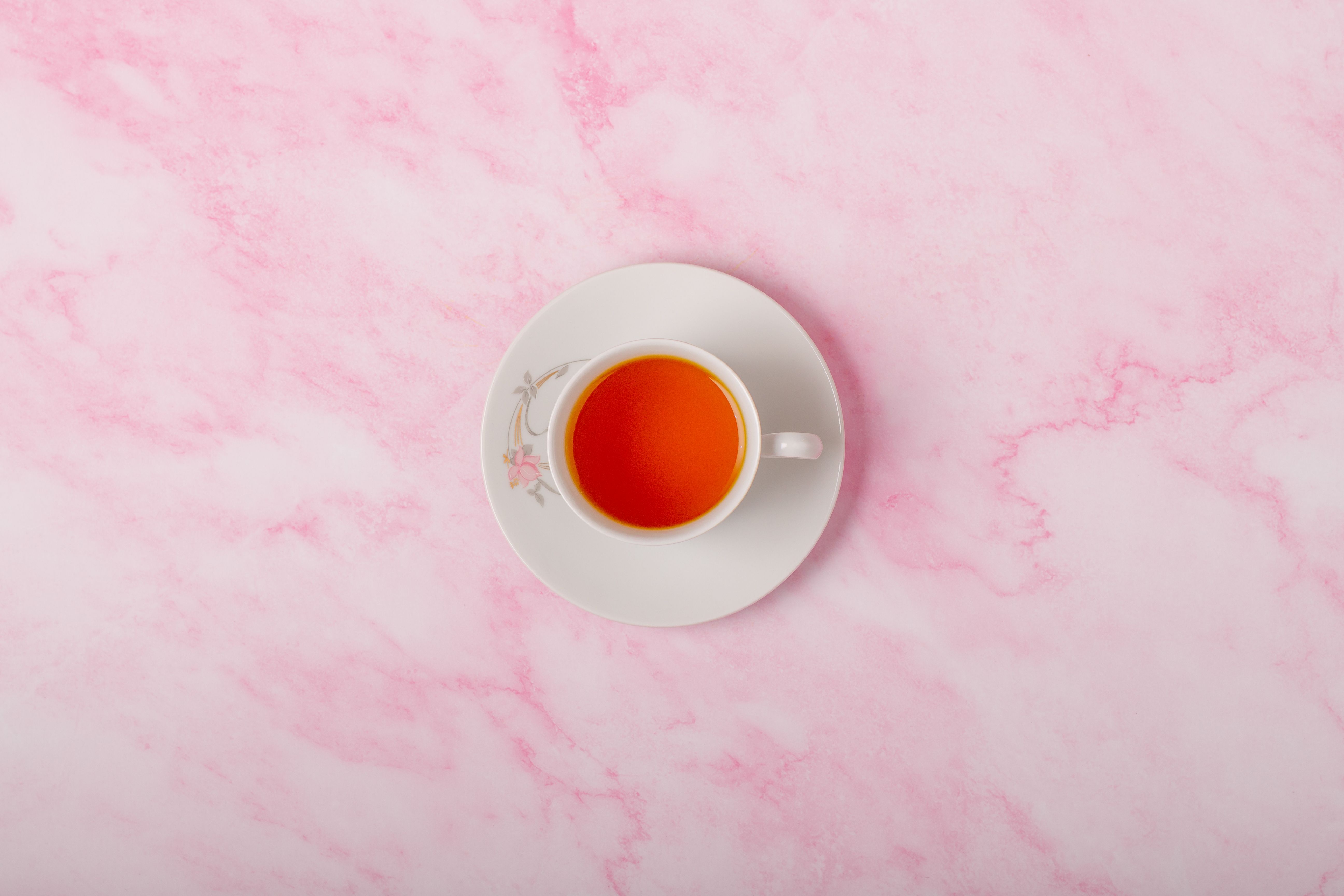 Tea on Pink Background · Free Stock Photo