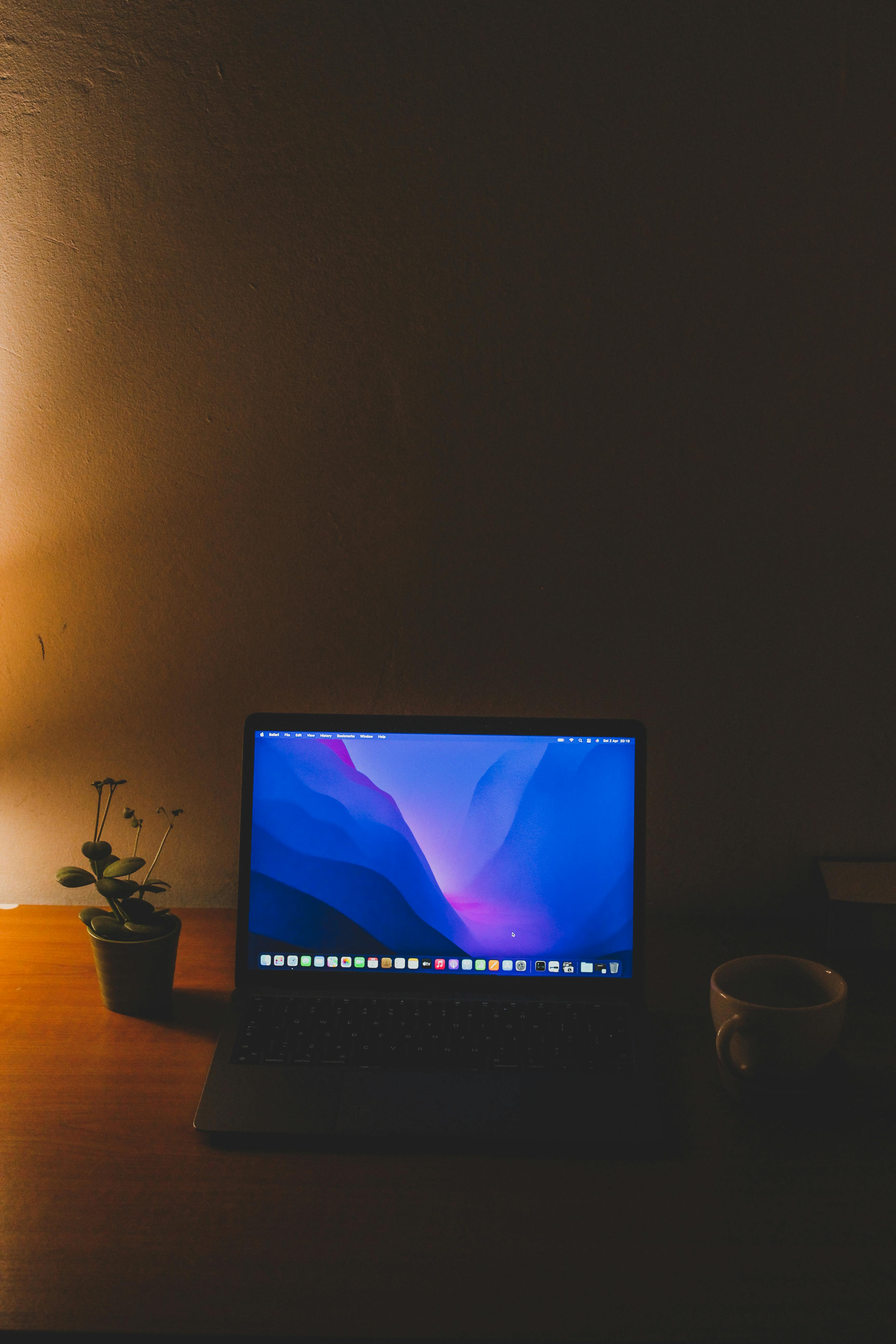 Laptop on Table · Free Stock Photo