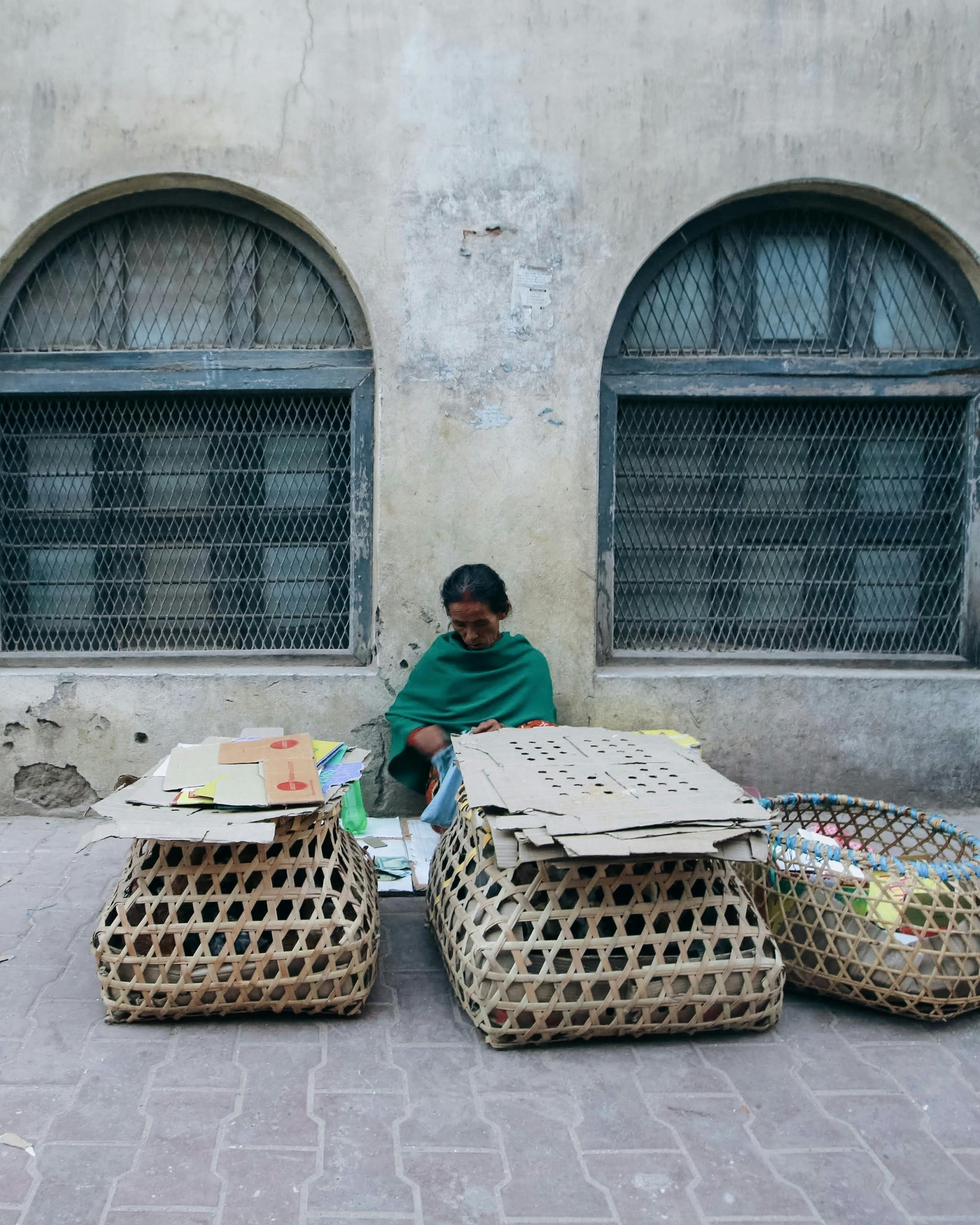 A Merchant Walking On The Street · Free Stock Photo