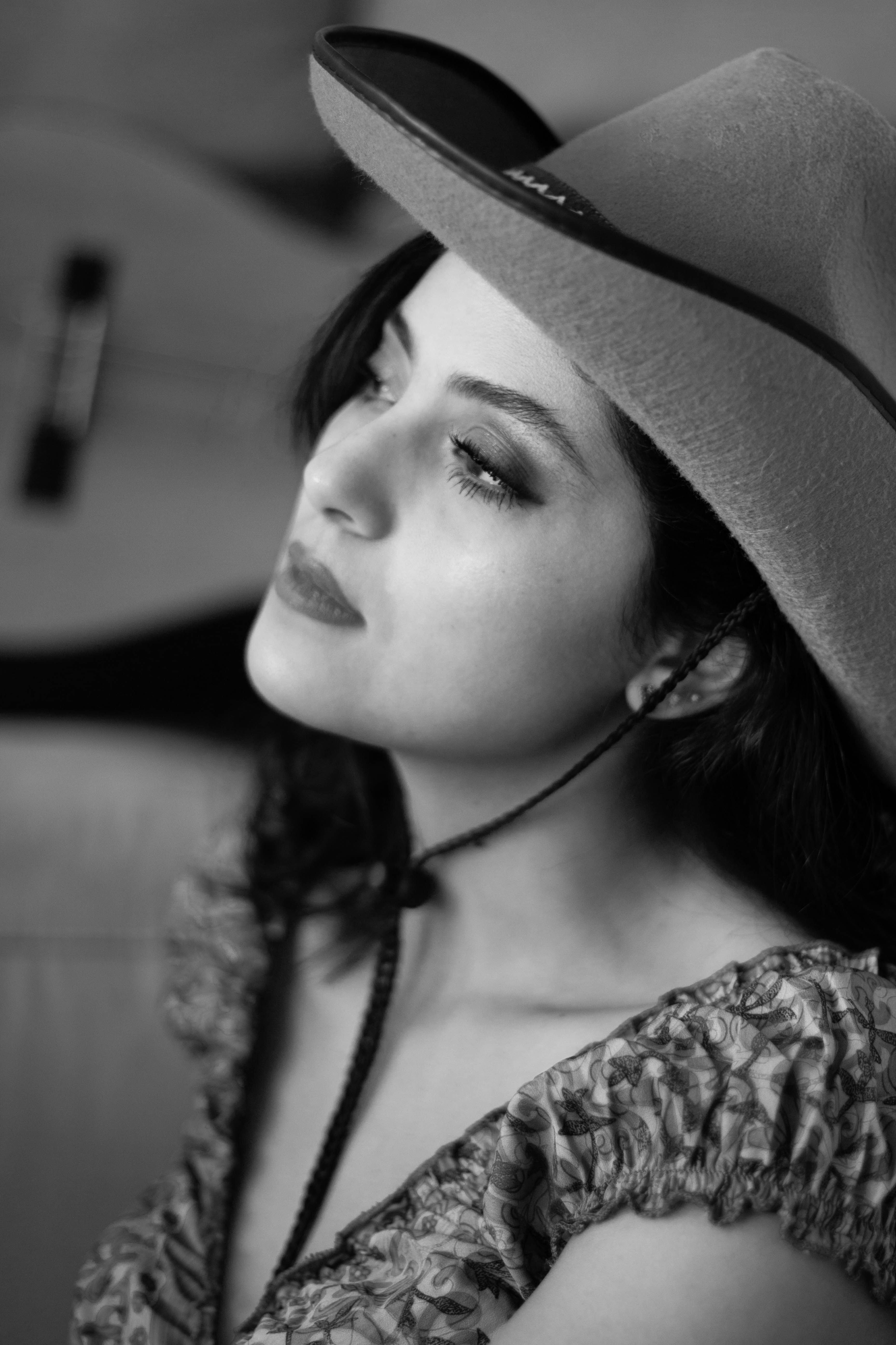 Brunette in Cowboy Hat · Free Stock Photo