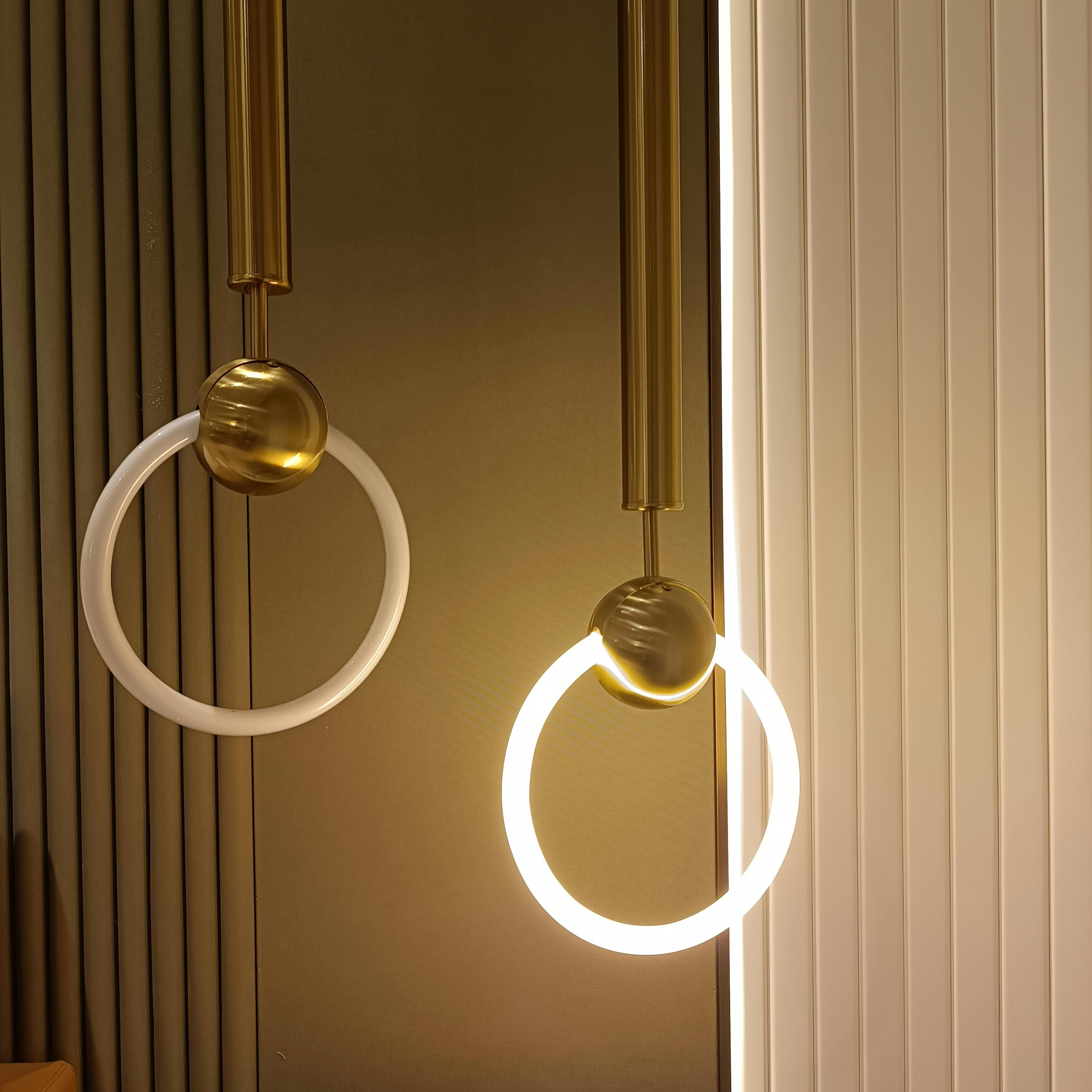 Round Shape Lamps in a Living Room · Free Stock Photo