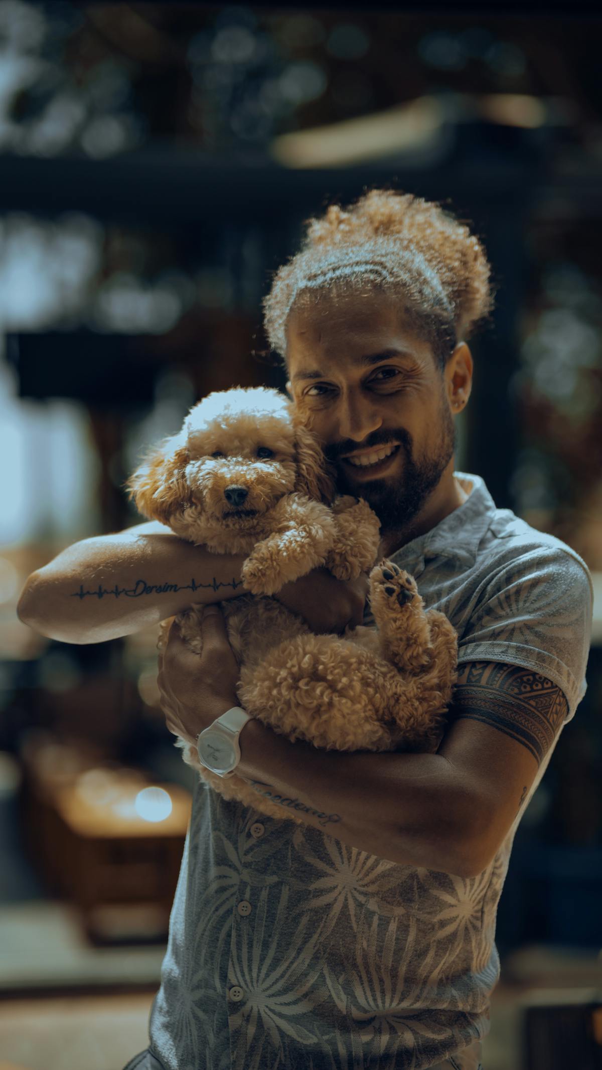 Portrait Of Man And Dog Standing Photos, Download The BEST Free ...
