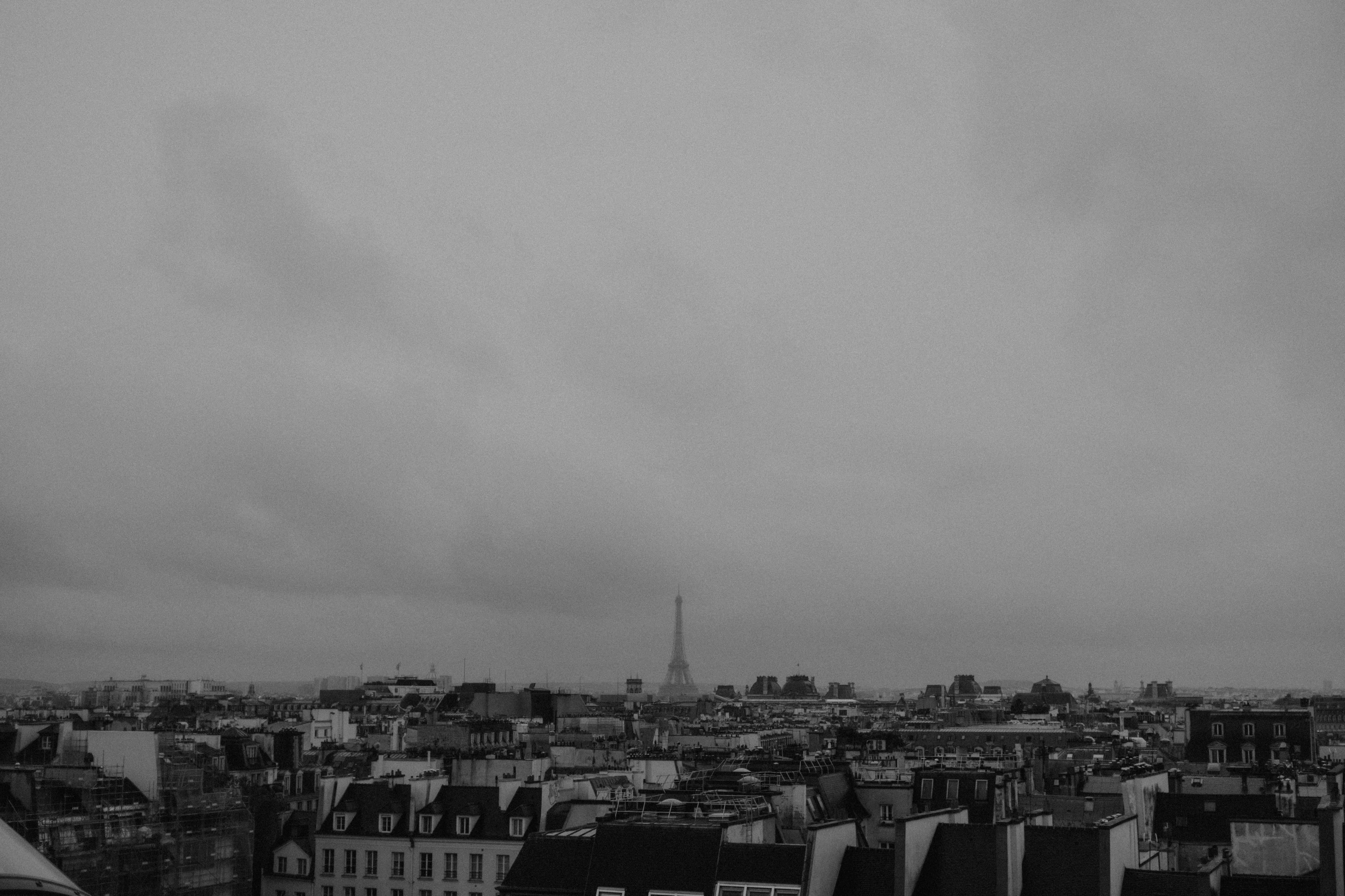 View of Paris with the Eiffel Tower in a Distance · Free Stock Photo
