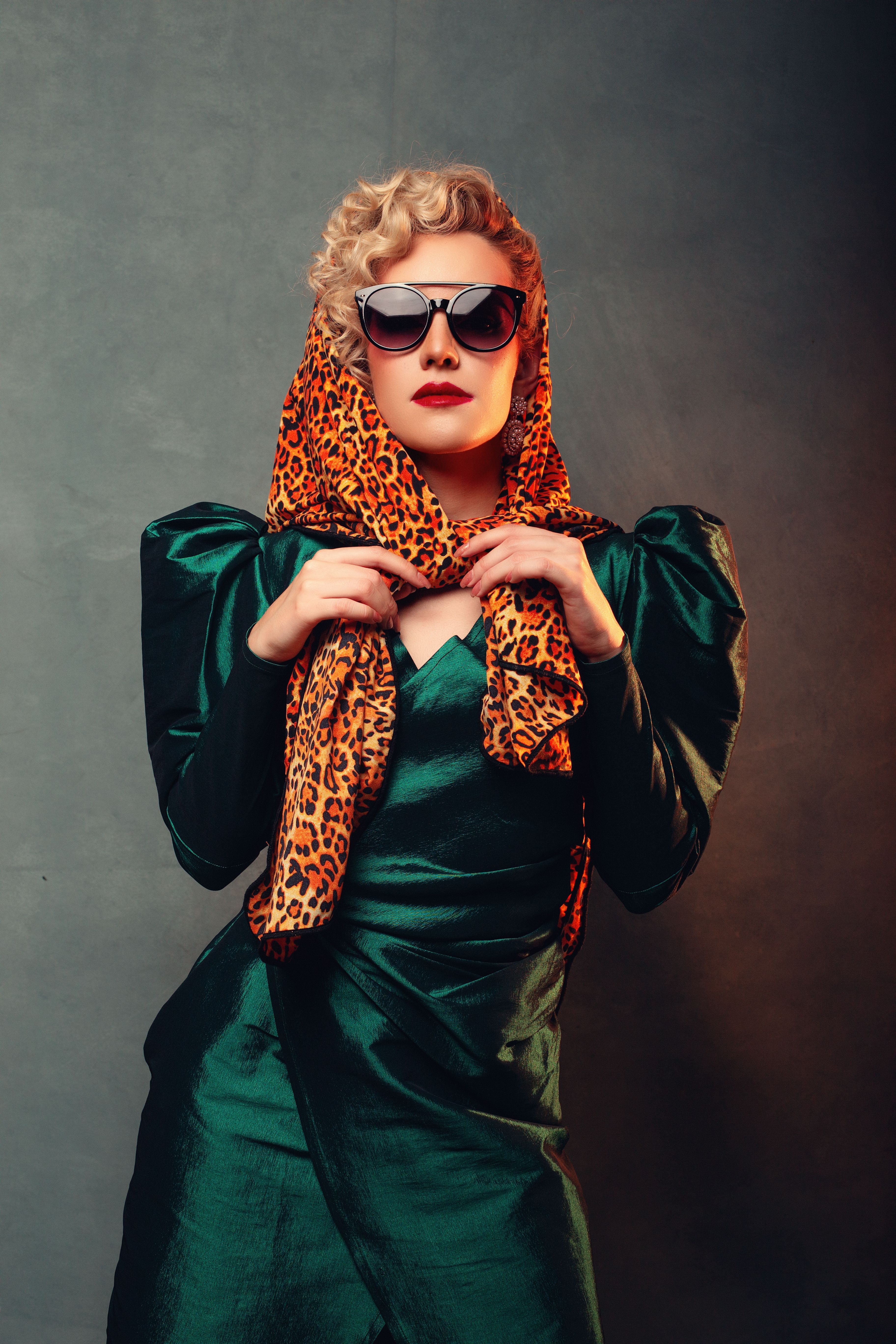 Portrait of Woman in Shawl · Free Stock Photo
