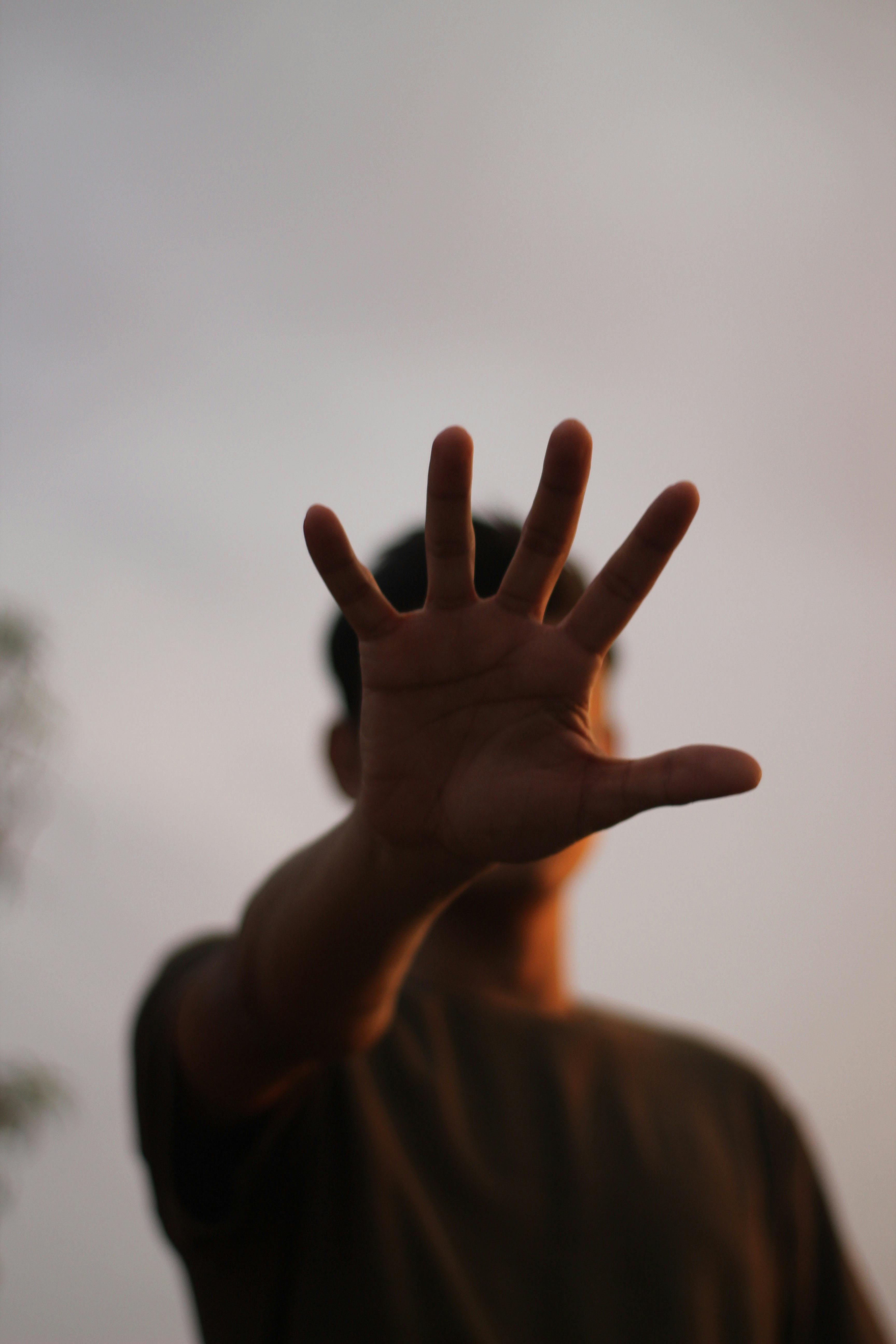 Hand of a Man Reaching towards the Camera · Free Stock Photo
