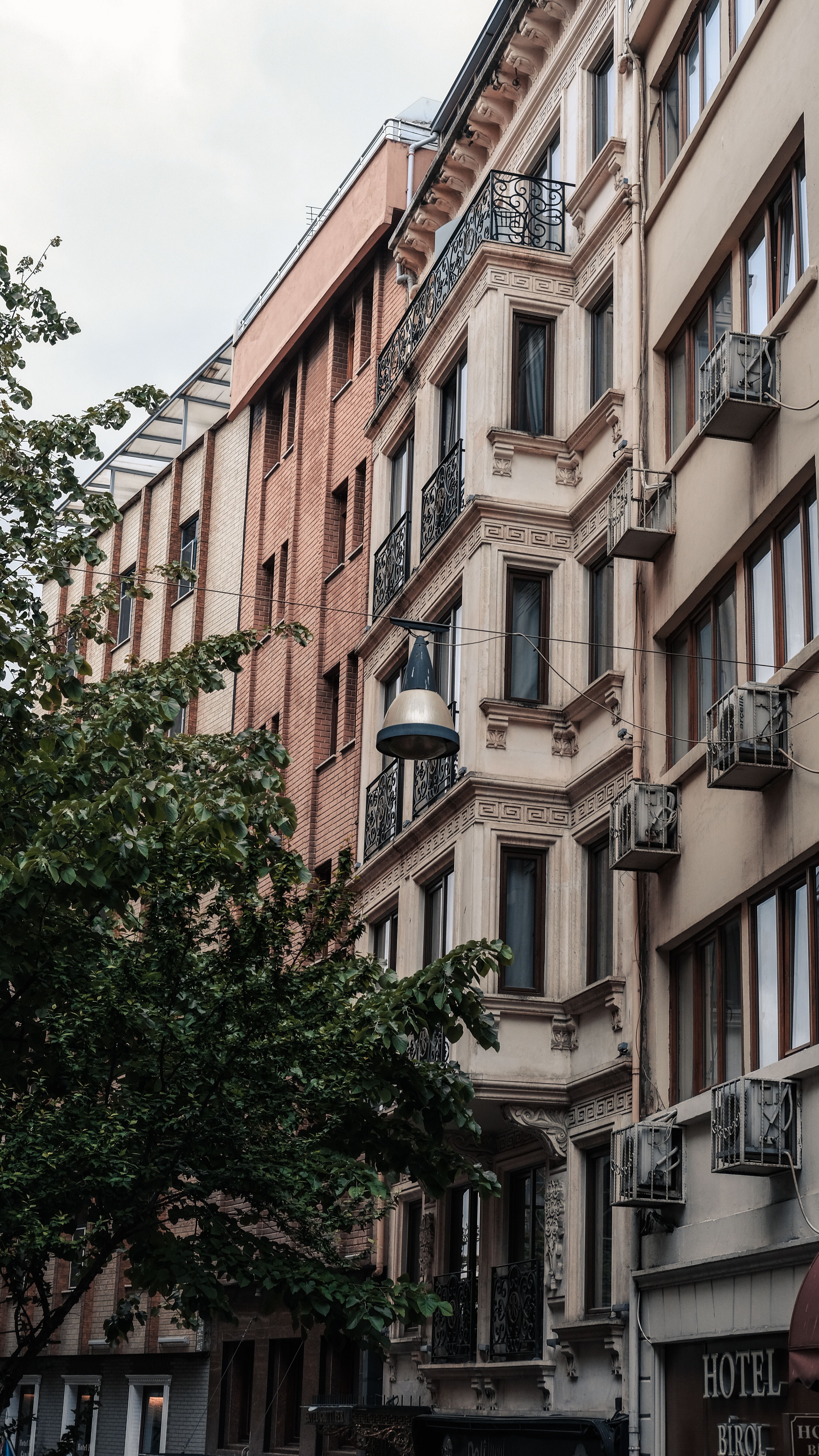 Facade of a Traditional Turkish Residential Block · Free Stock Photo