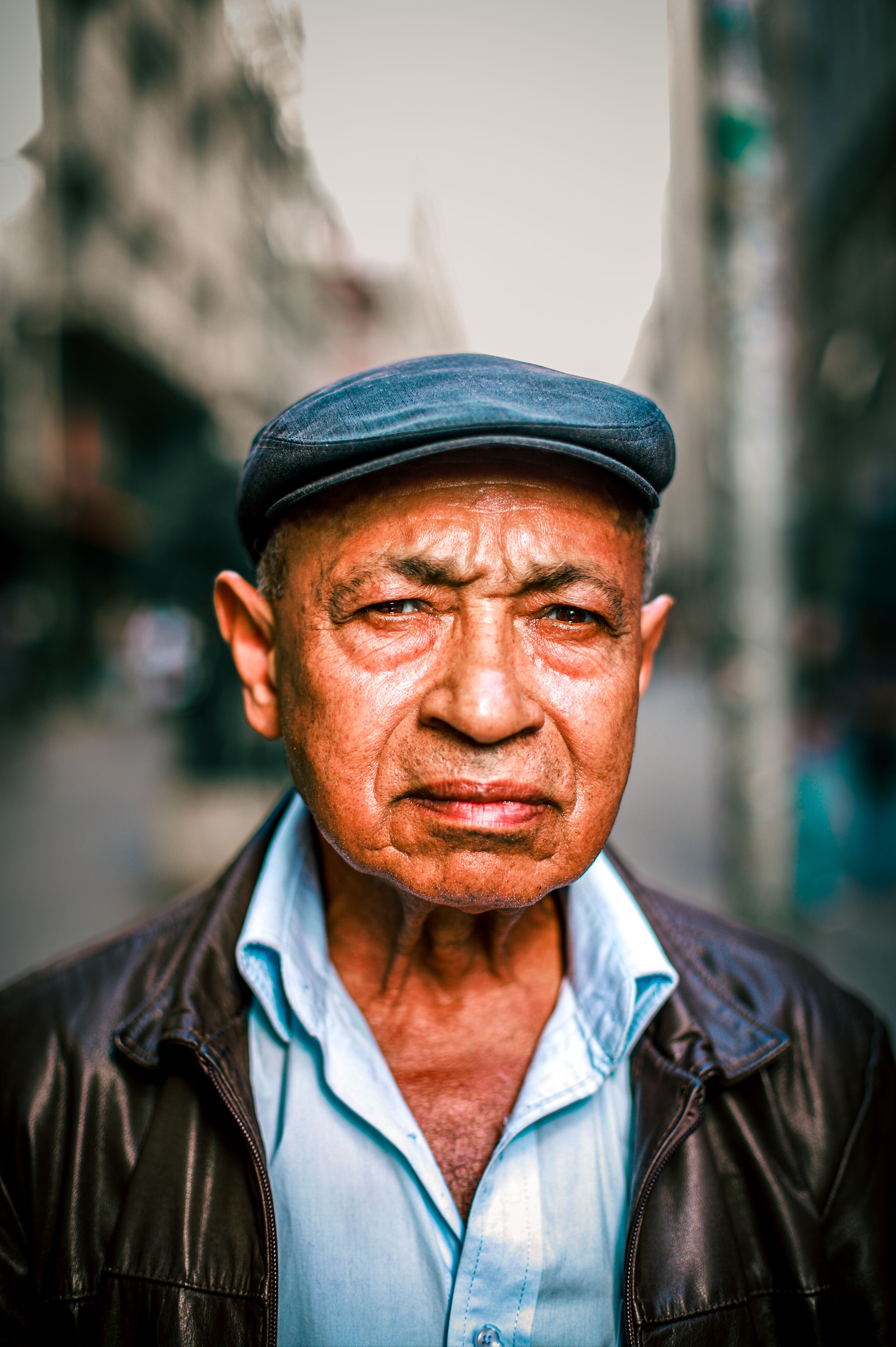 Face of Man in Hat · Free Stock Photo