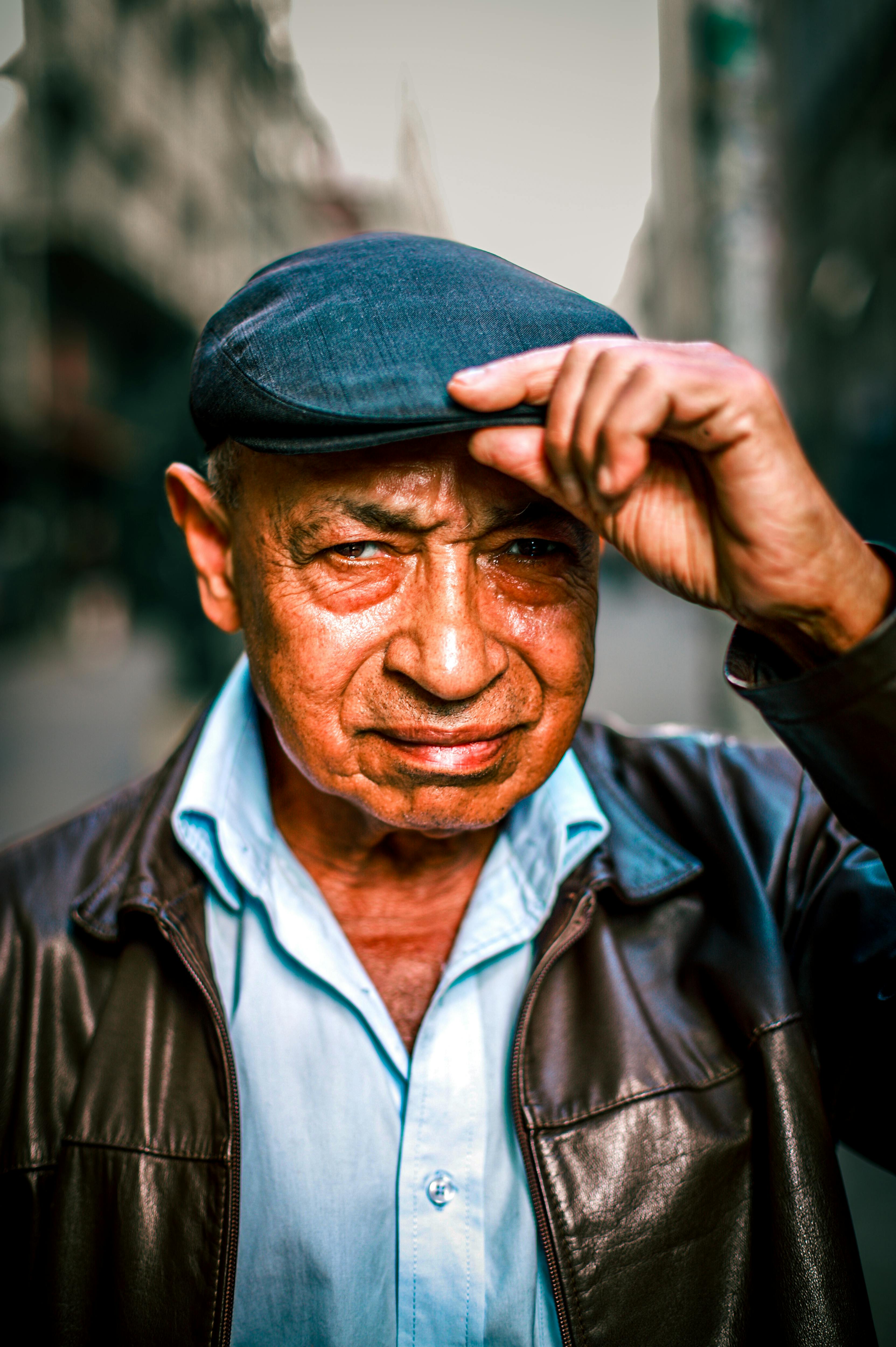 Man Posing in Hat, Shirt and Jacket · Free Stock Photo