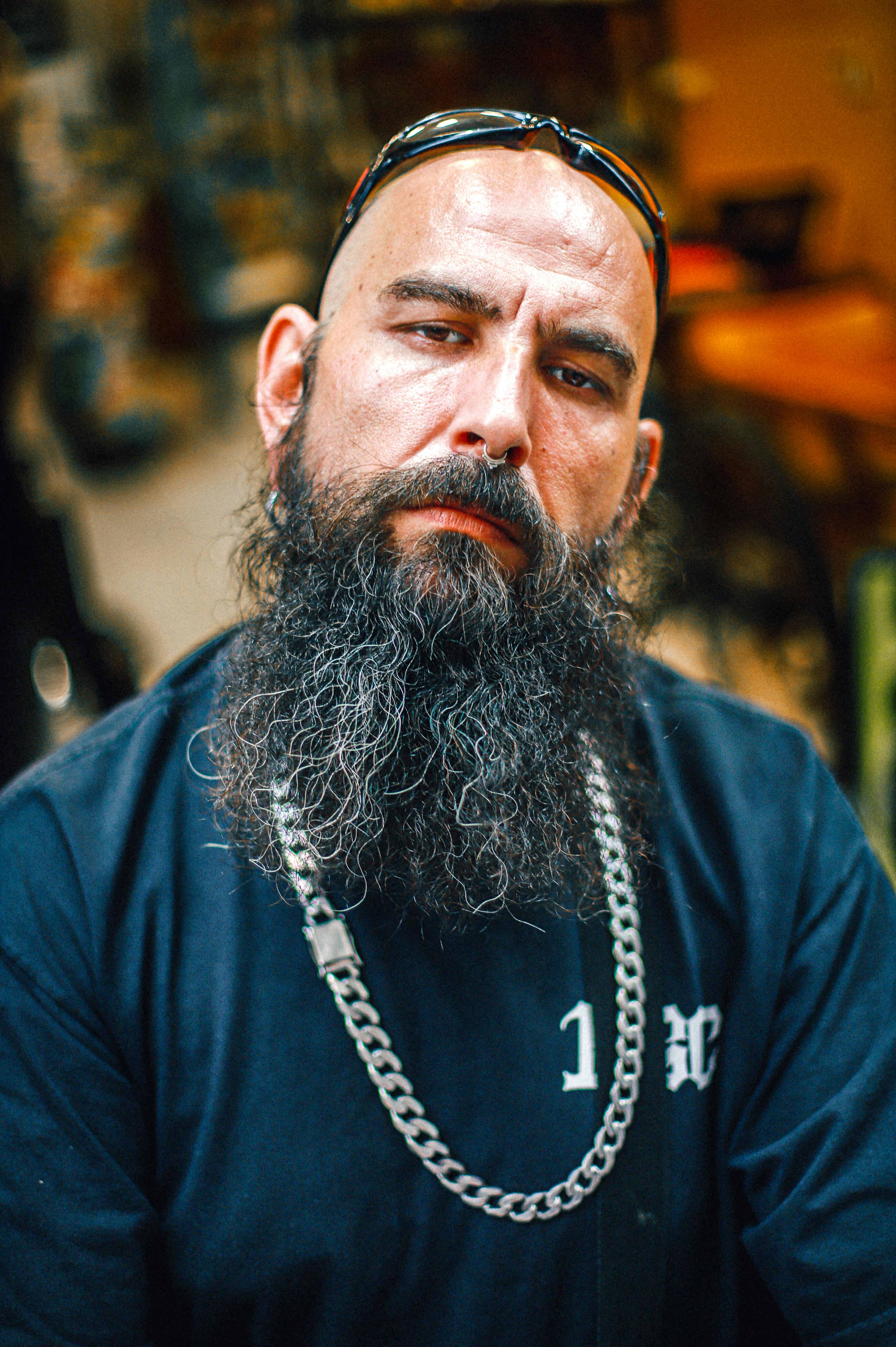 Portrait of Man with Beard · Free Stock Photo