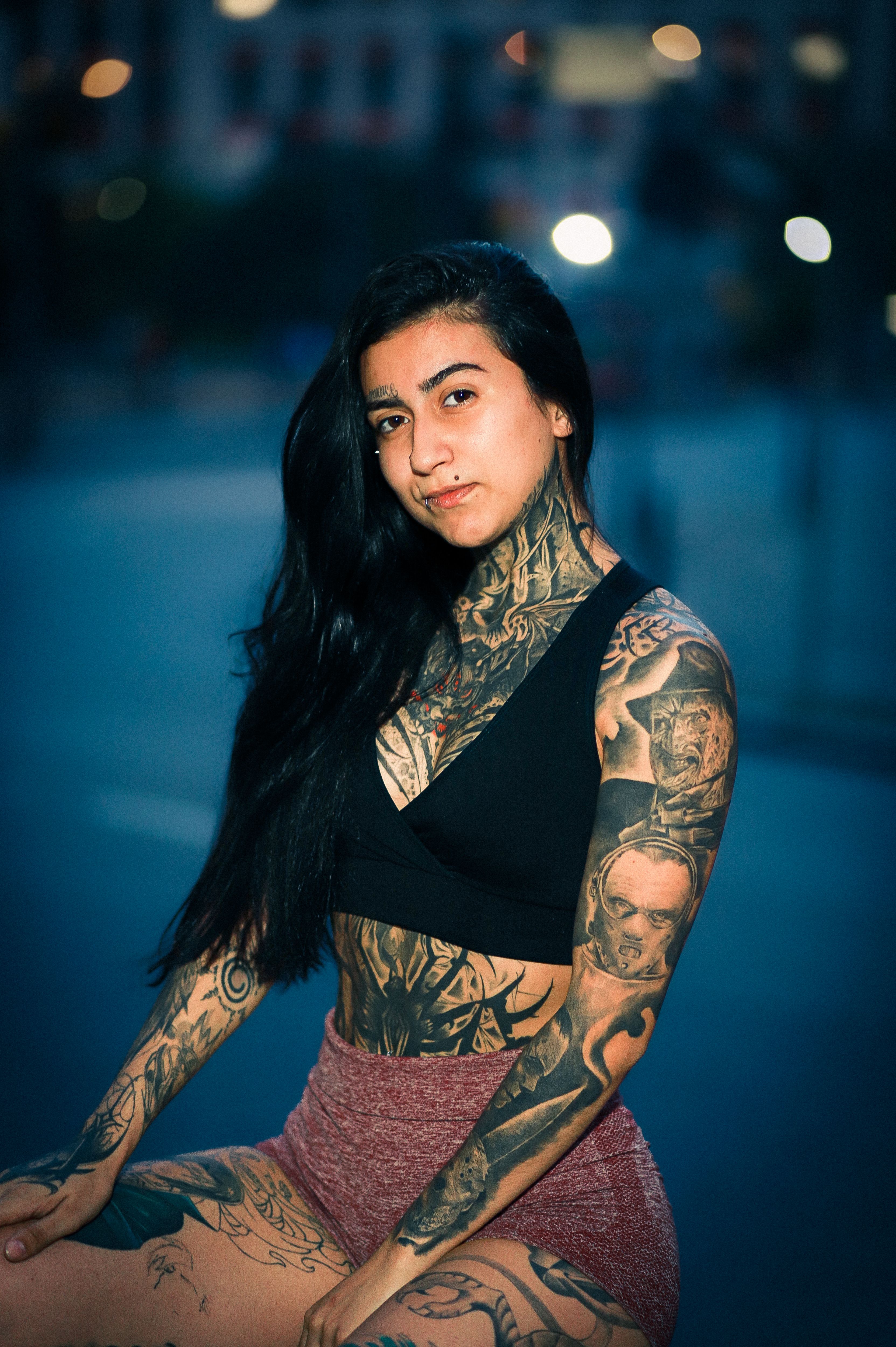 Woman with Tattoos · Free Stock Photo