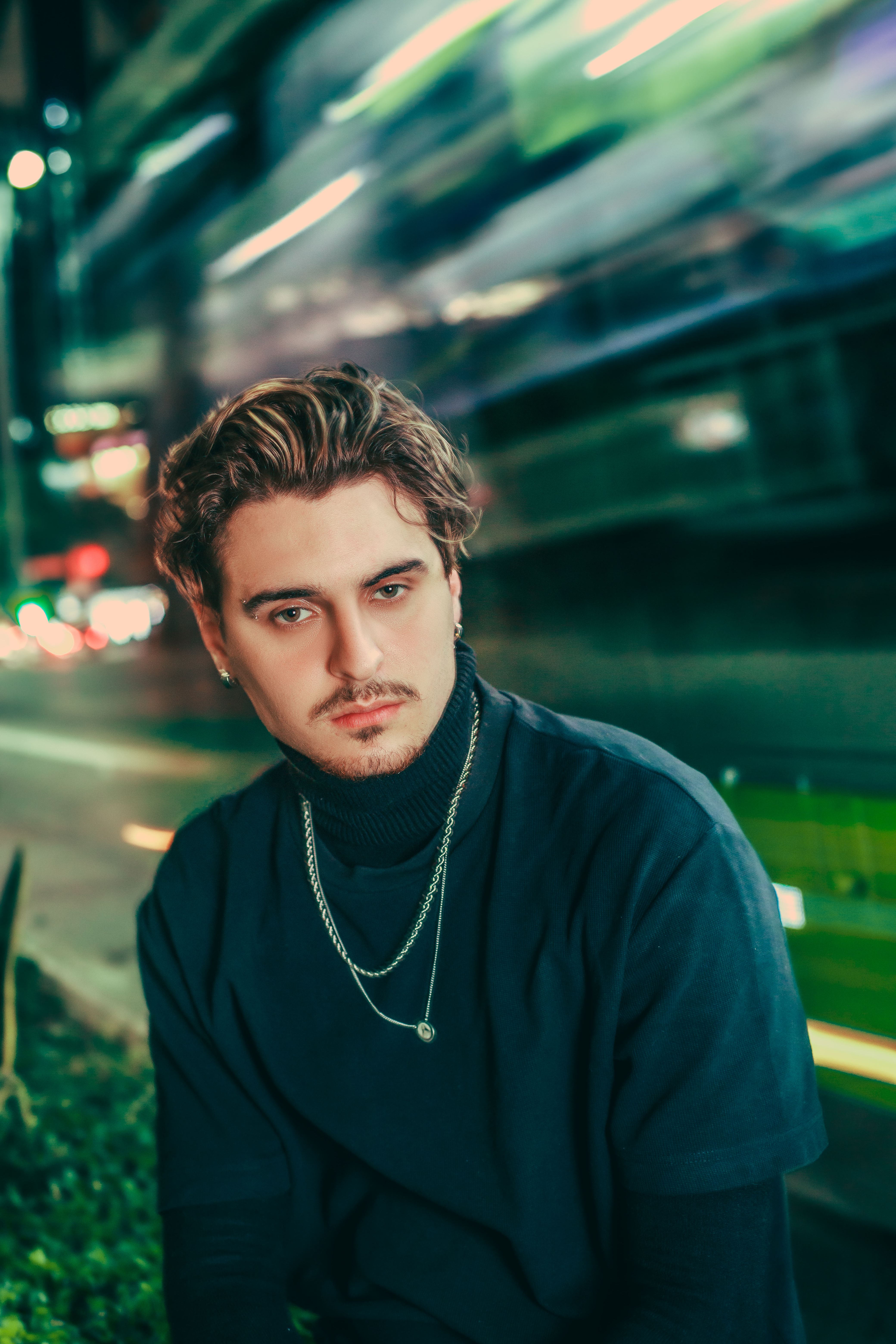 Man Portrait at Night · Free Stock Photo