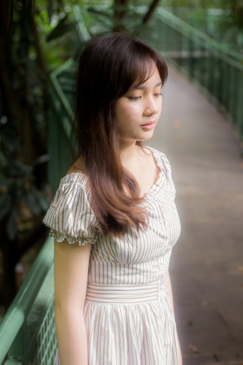 有关万隆 優雅 农村环境 冷靜 印尼 可愛 和平的 咖啡色頭髮的女人 哀思 城市森林 天性 女人 女性 寧靜 小徑 年輕 年輕女子 戲劇化 戶外 户外人像