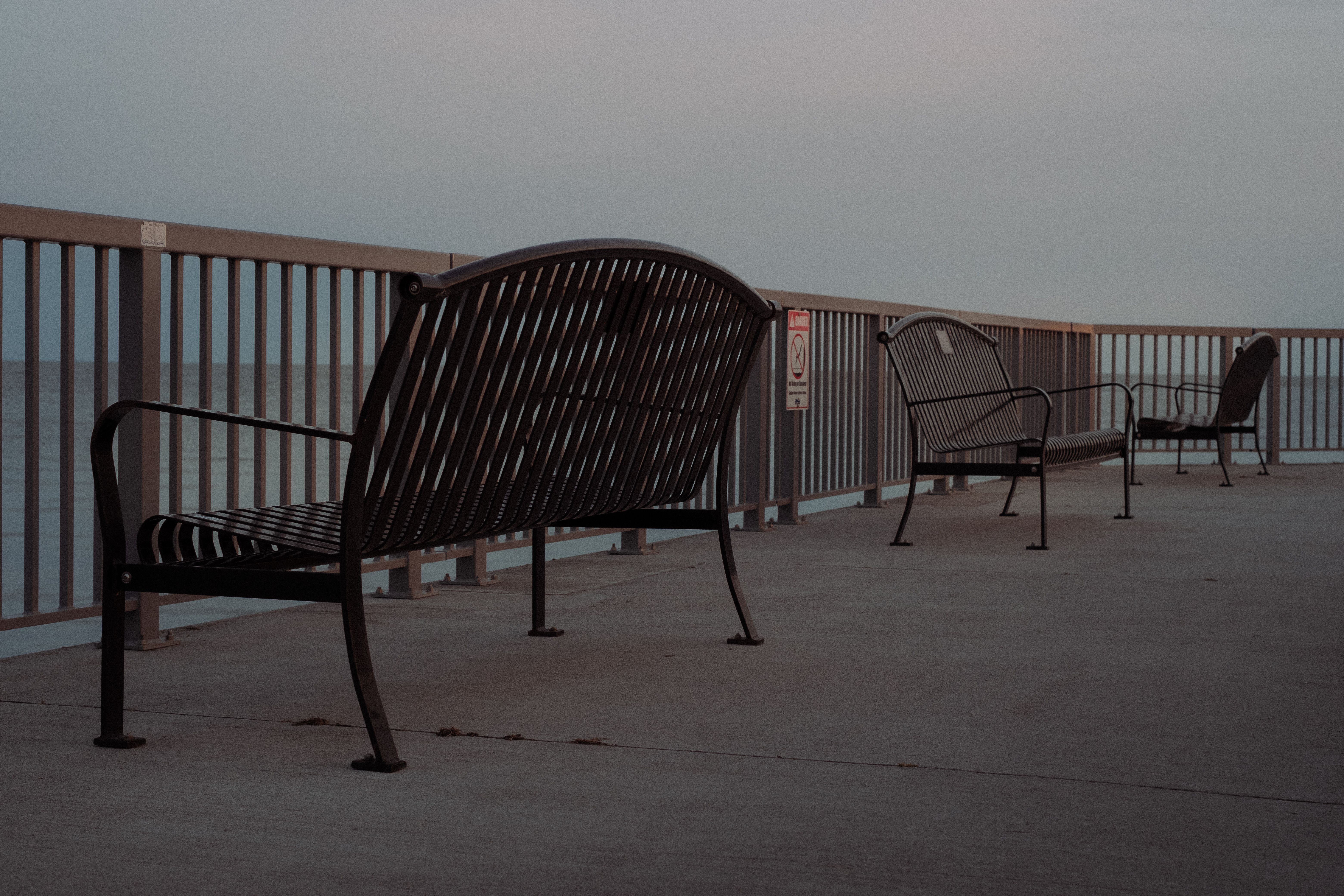 Benches on Promenade by Sea · Free Stock Photo