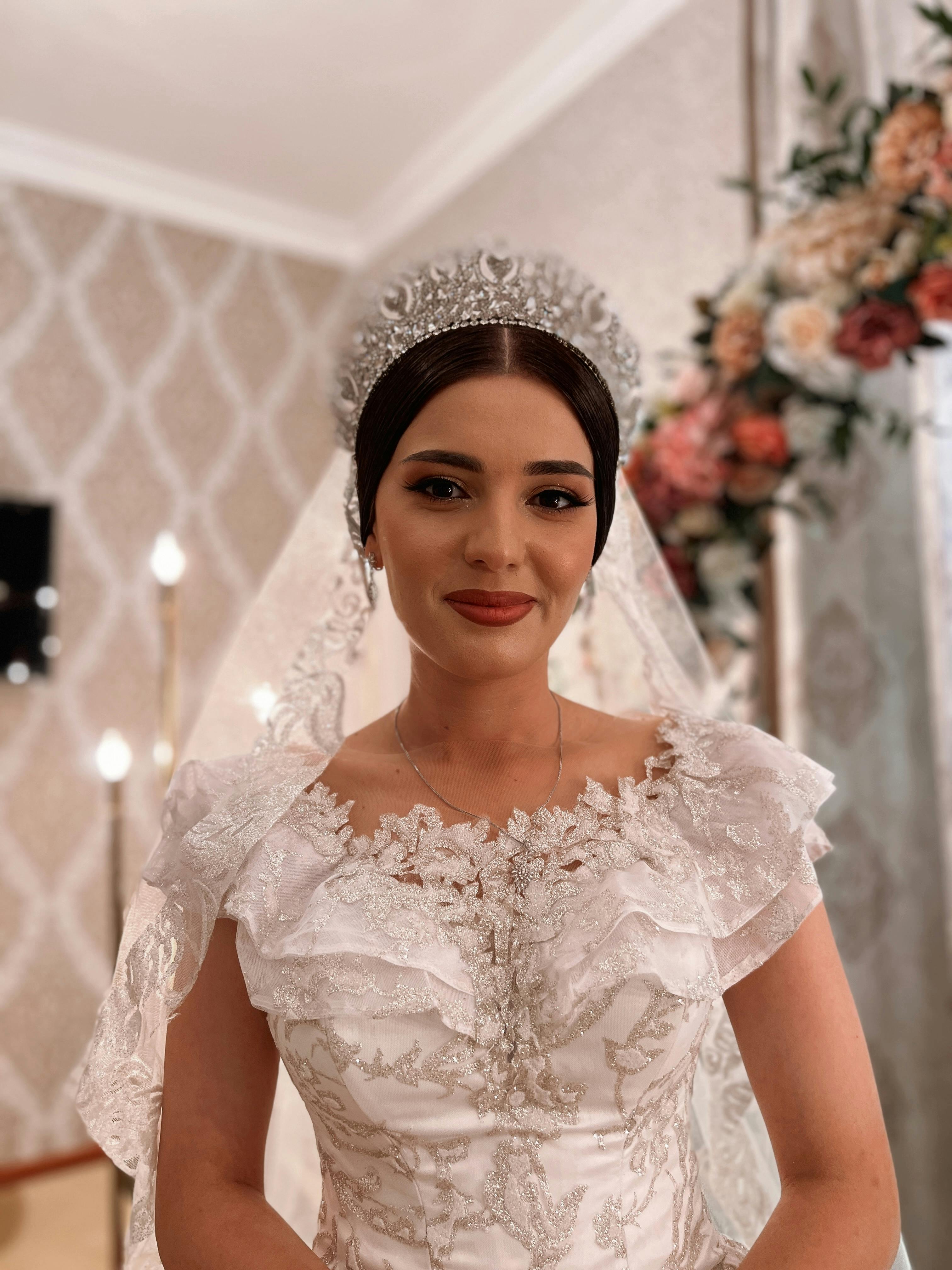 Standing Bride in City · Free Stock Photo