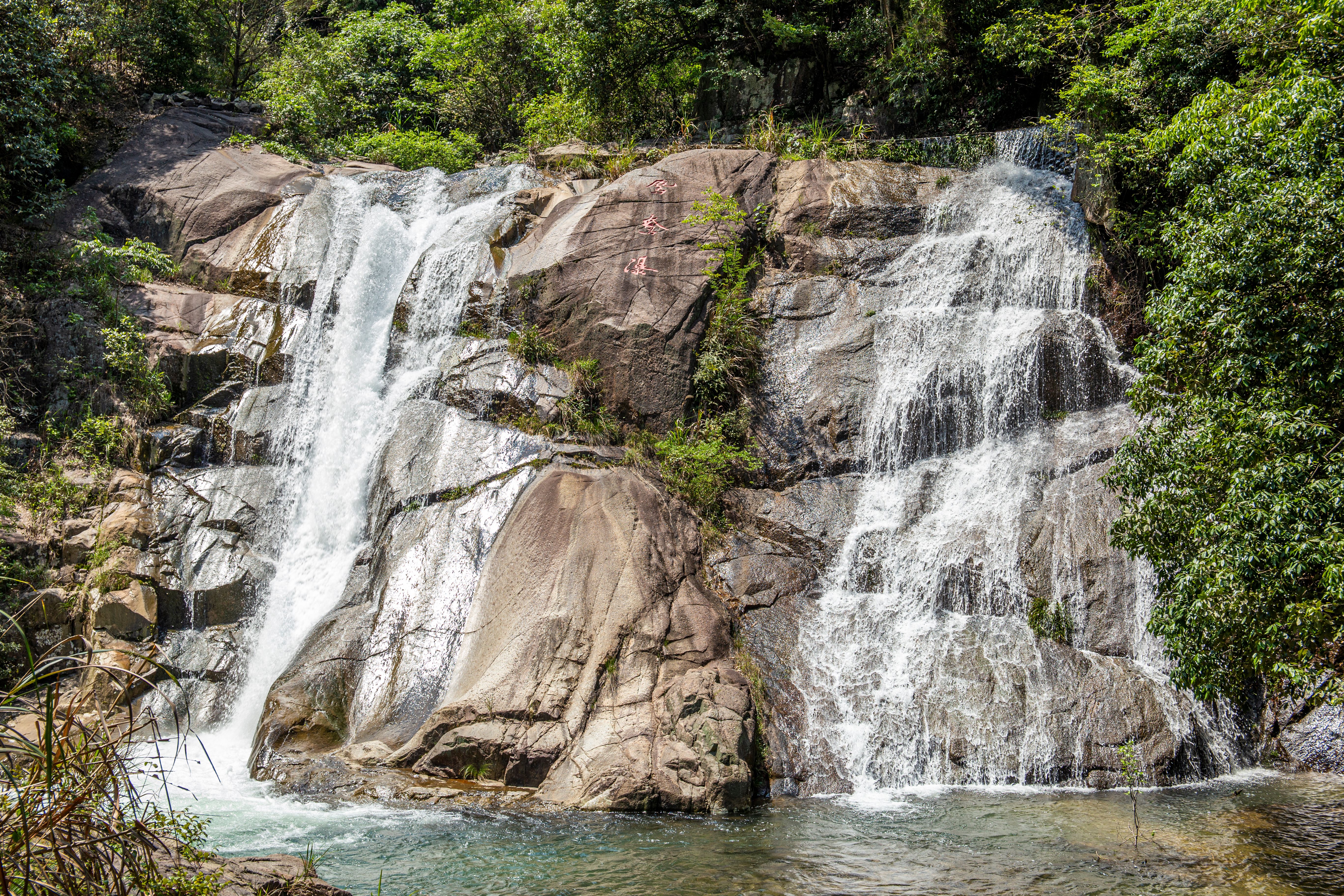 Water Flowing Down the Cliff in Mountains · Free Stock Photo