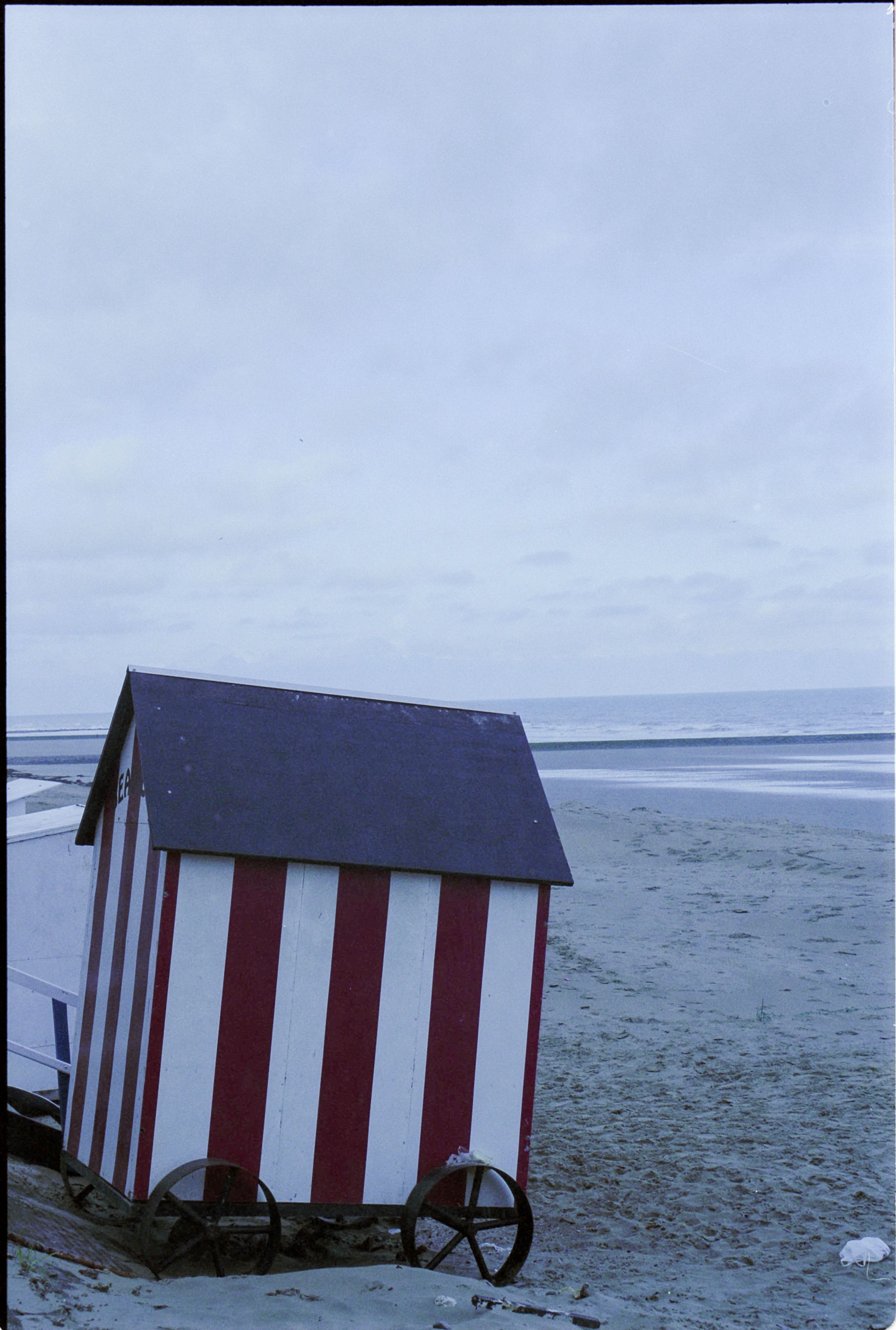Wooden Beach Hut on Wheels · Free Stock Photo