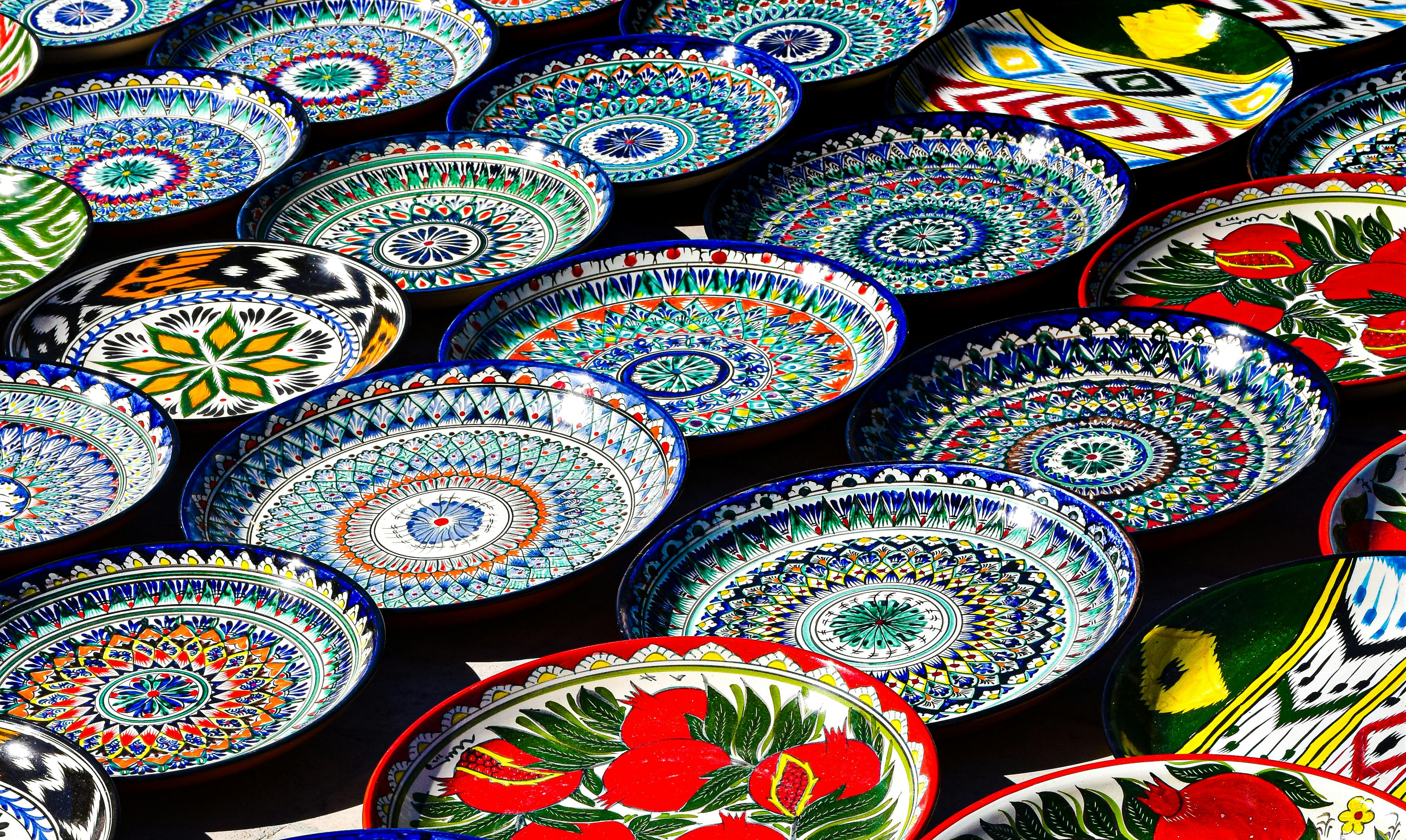 Traditional Mosaic Plates · Free Stock Photo