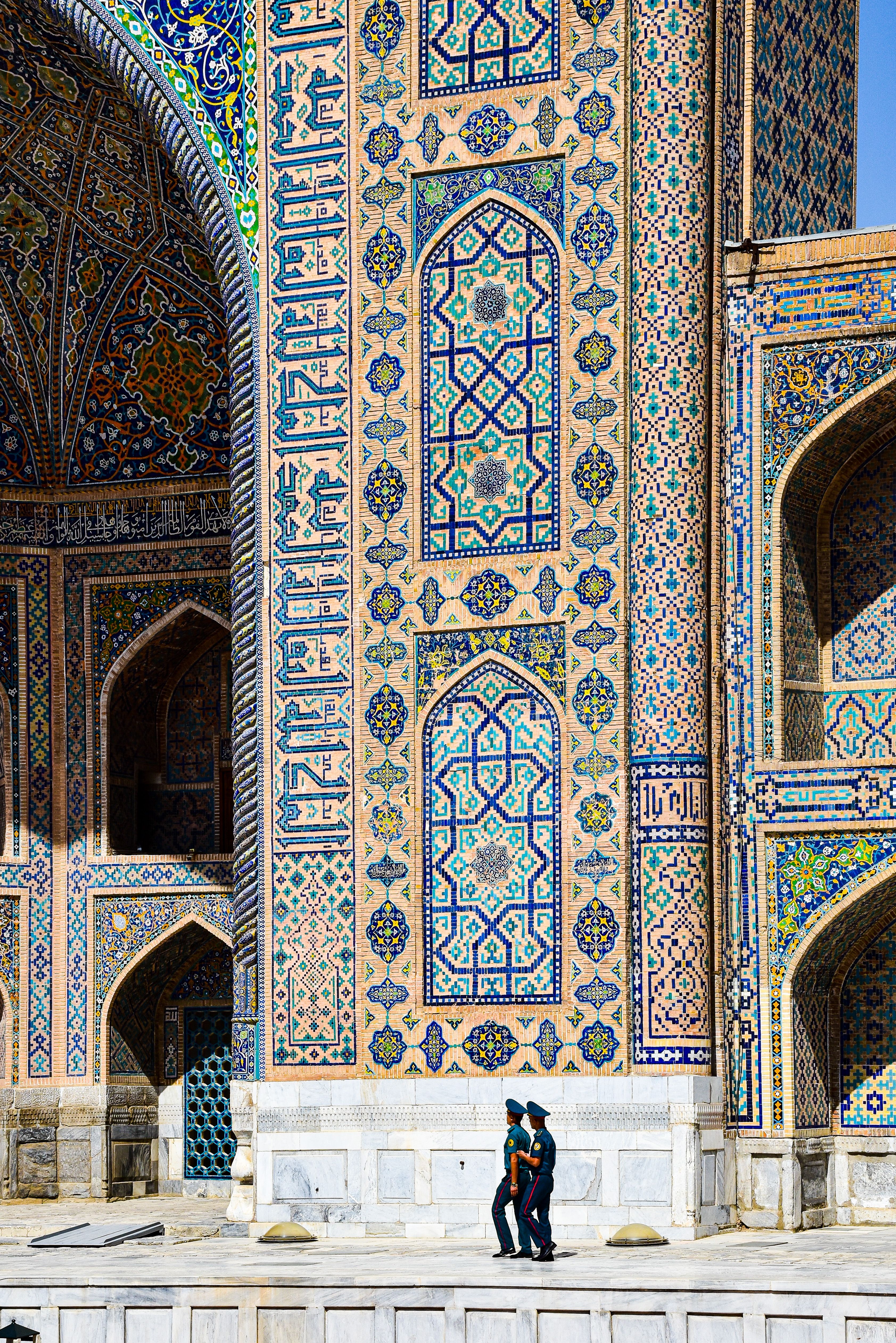 Two Policemen Walking by the Palace · Free Stock Photo