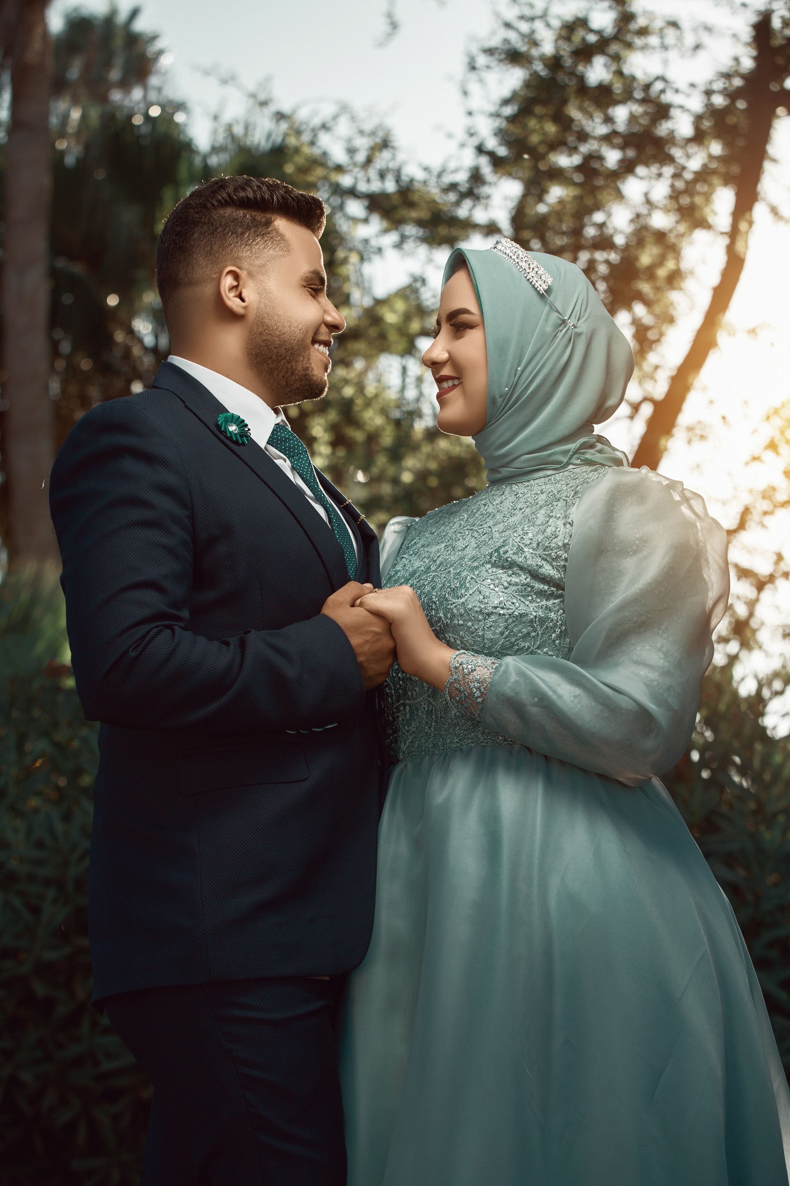 Bride and Groom in Traditional Clothing at an Outdoor Wedding · Free ...