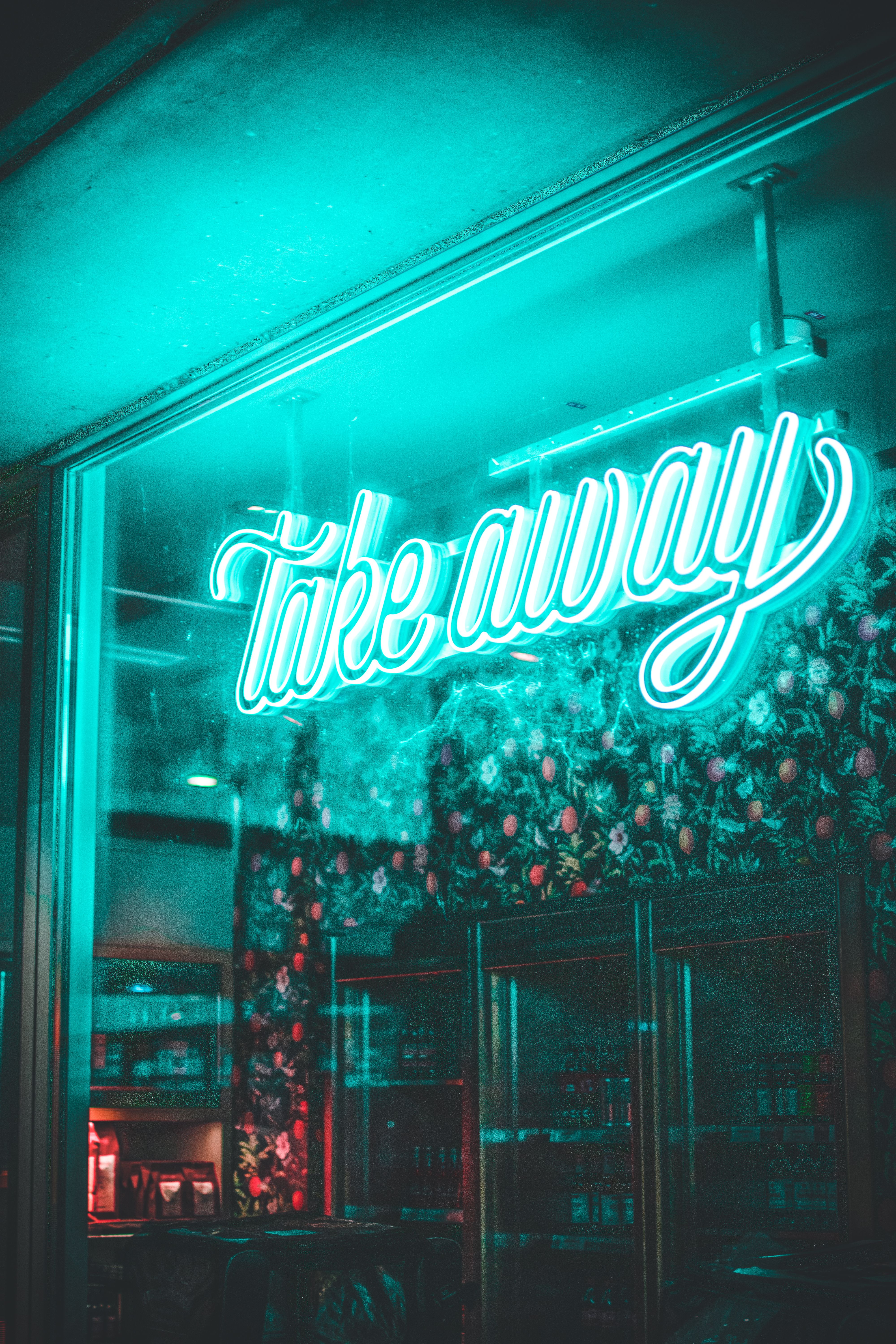 Neon Light Take Away at Night · Free Stock Photo