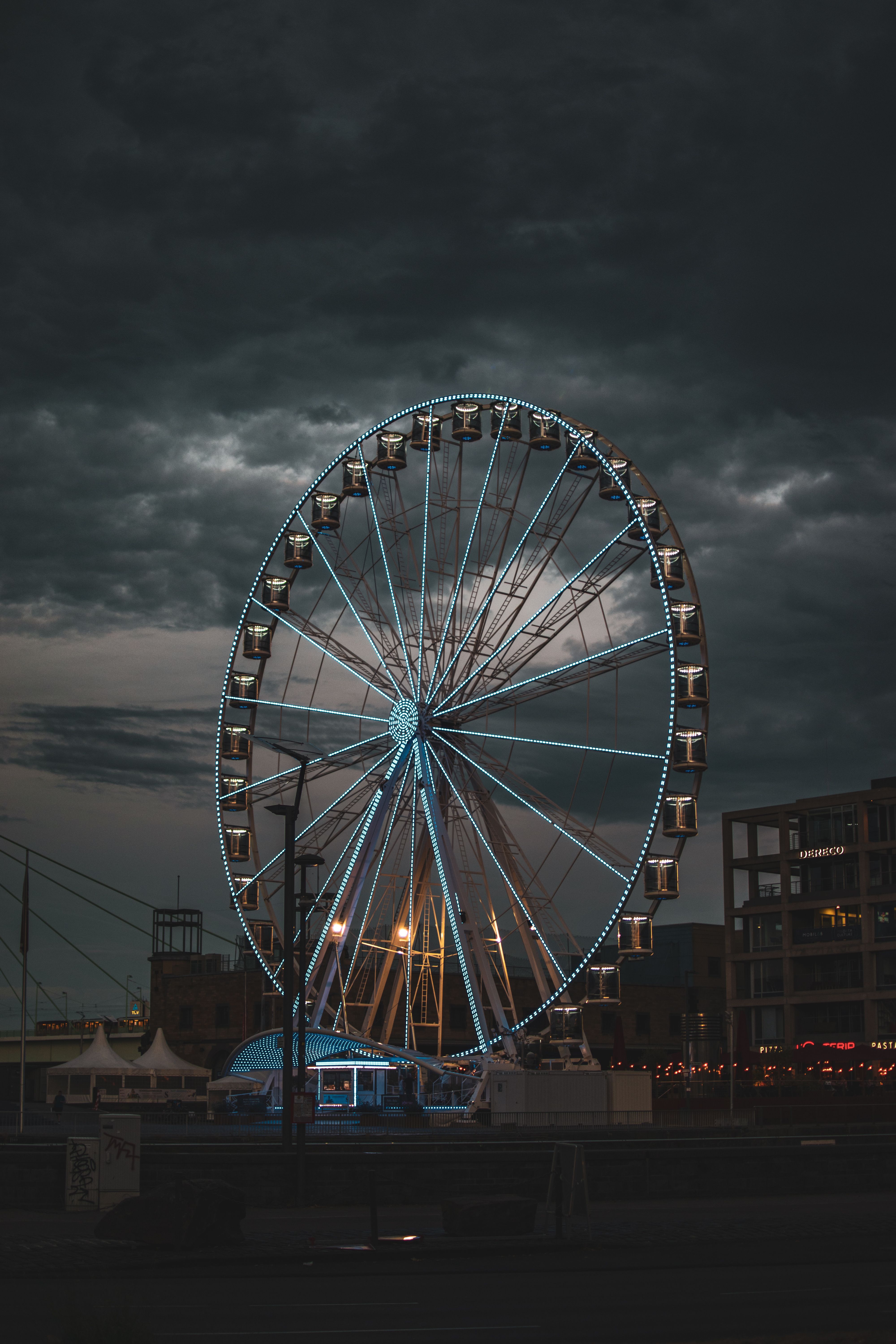 The Ferris Wheel Under the Starry Sky · Free Stock Photo