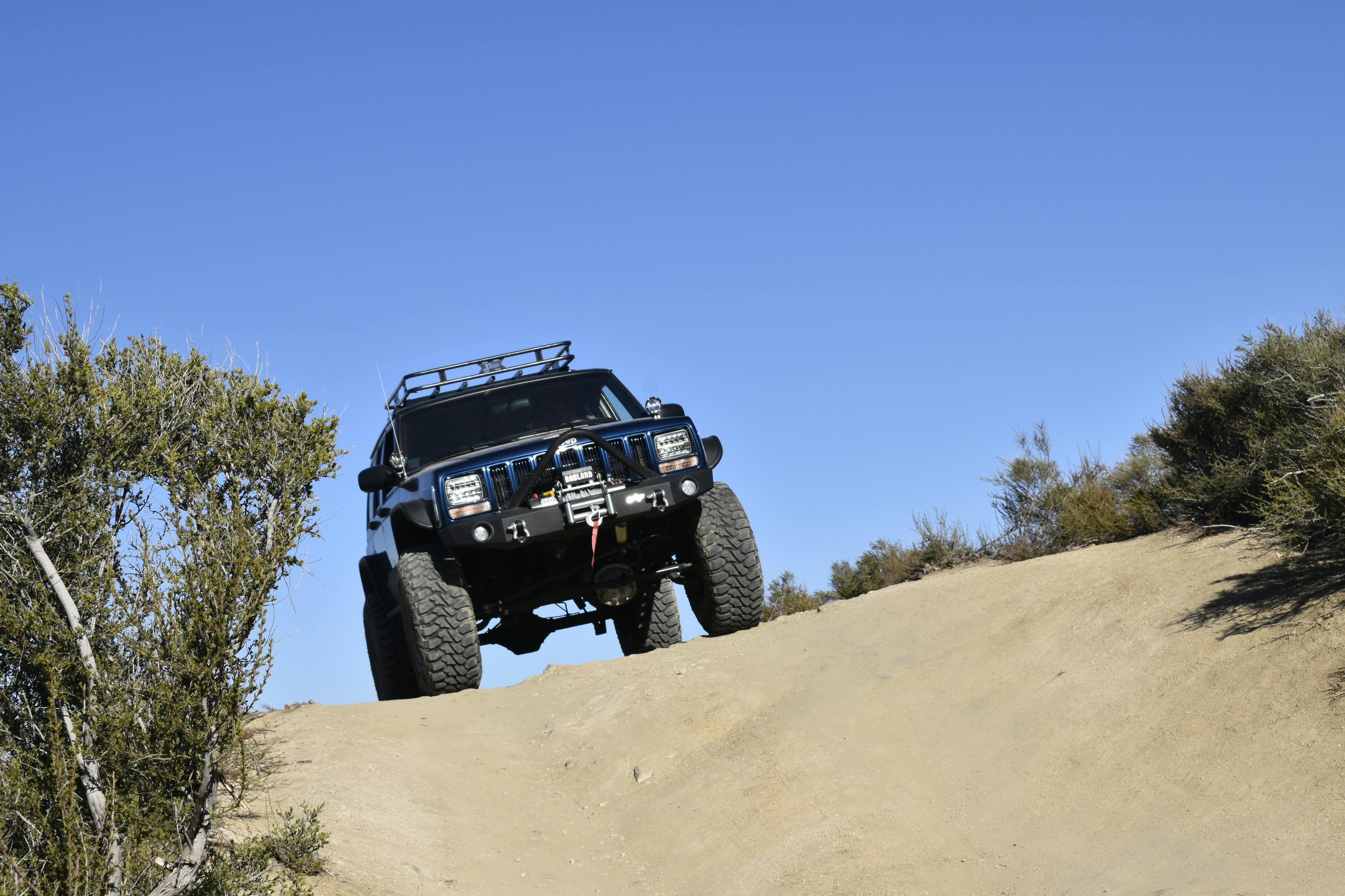 Jeep Wrangler Running Off Road · Free Stock Photo