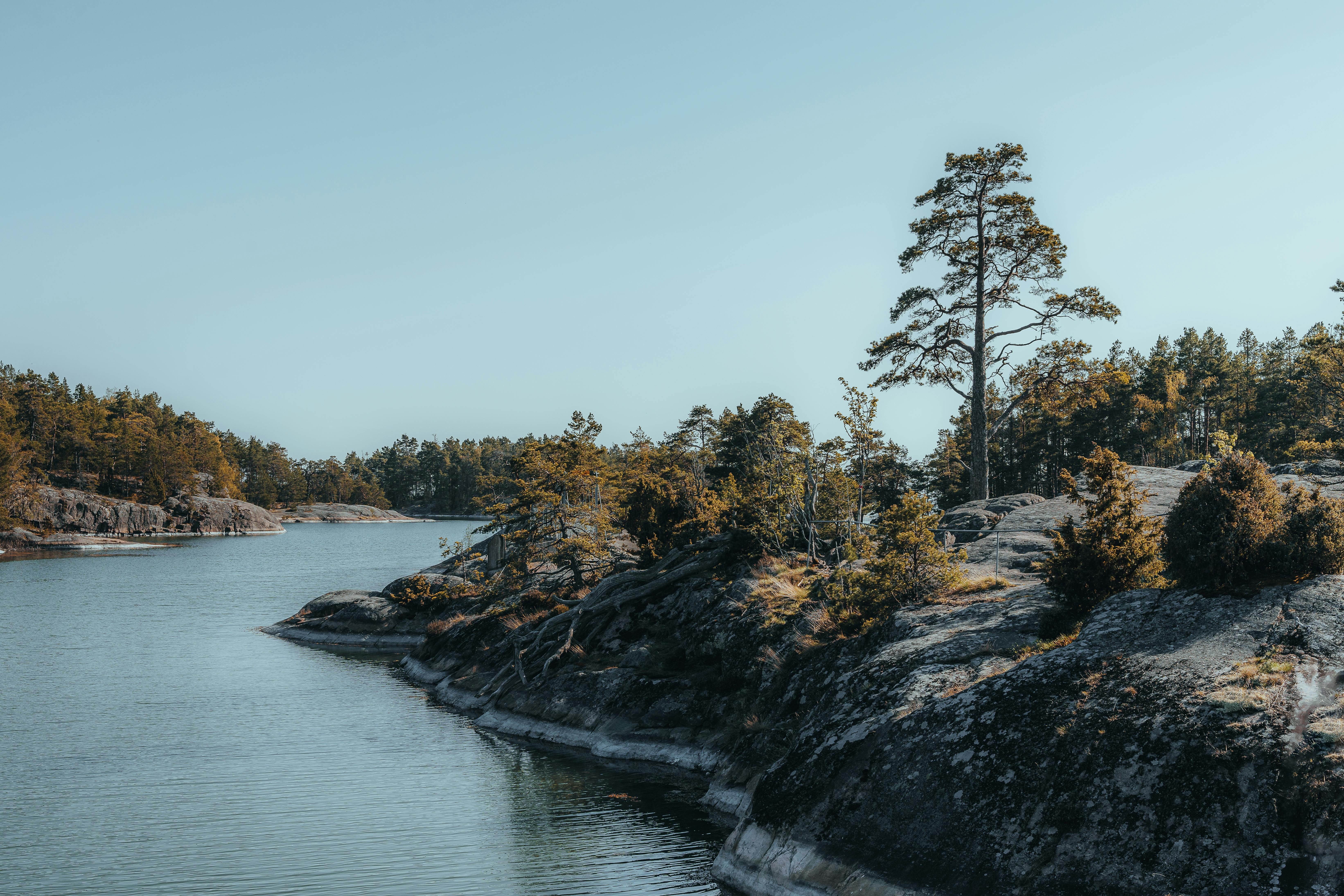 Rock Formations along River · Free Stock Photo