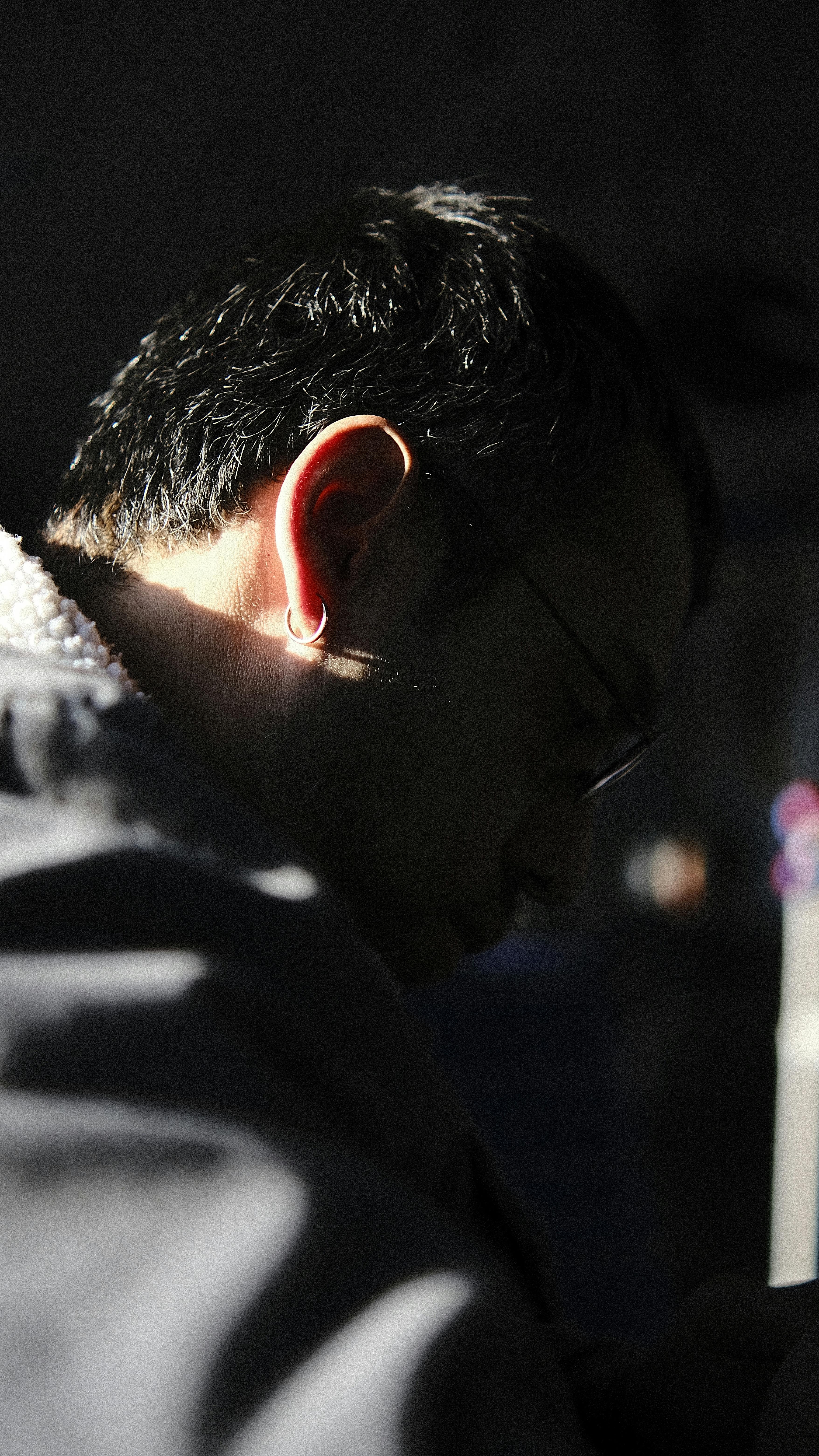 Man Face in Shadow · Free Stock Photo