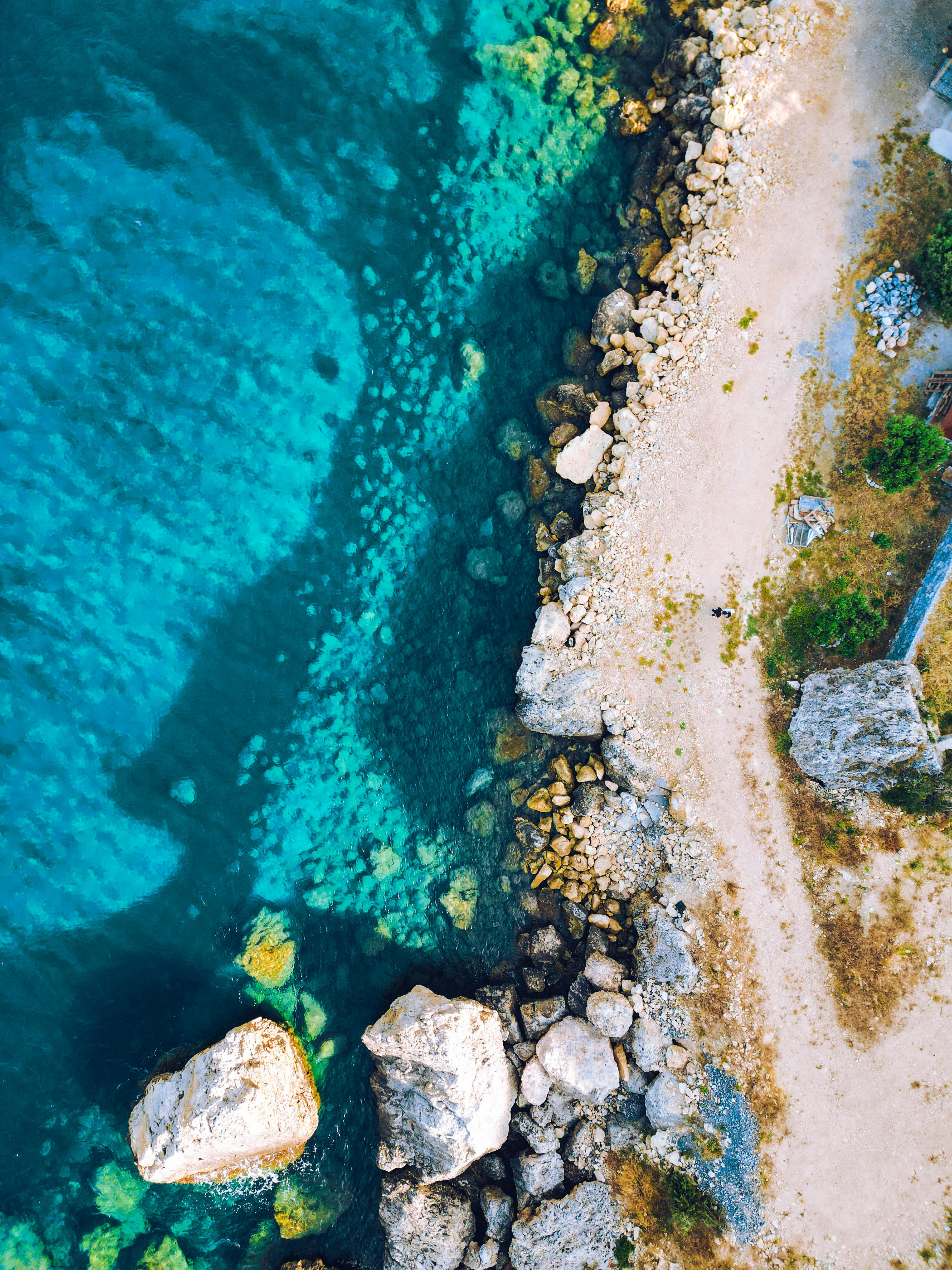 Birds Eye View of Sea Shore · Free Stock Photo
