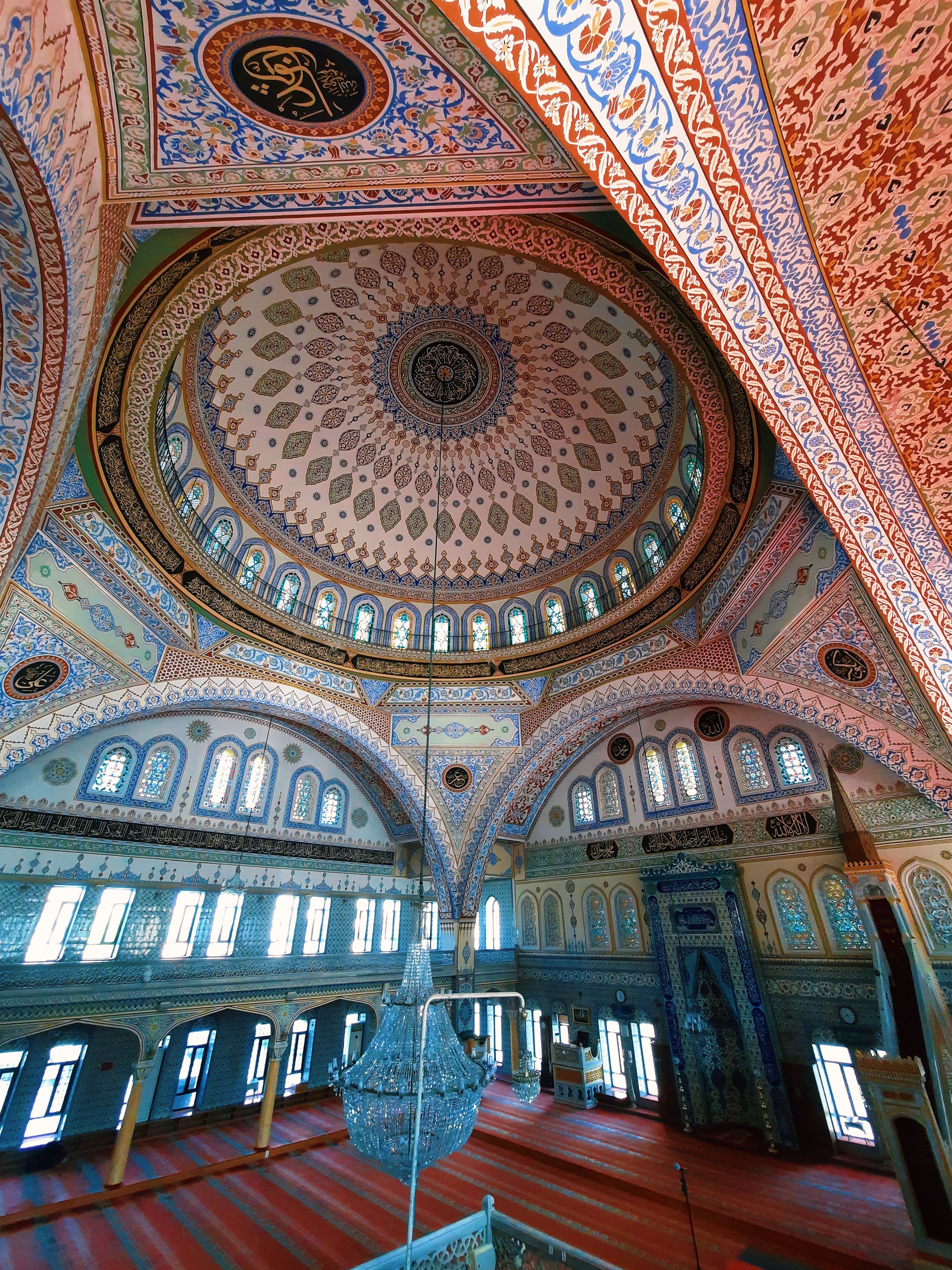 Ornamented Ceiling in Blue Mosque · Free Stock Photo
