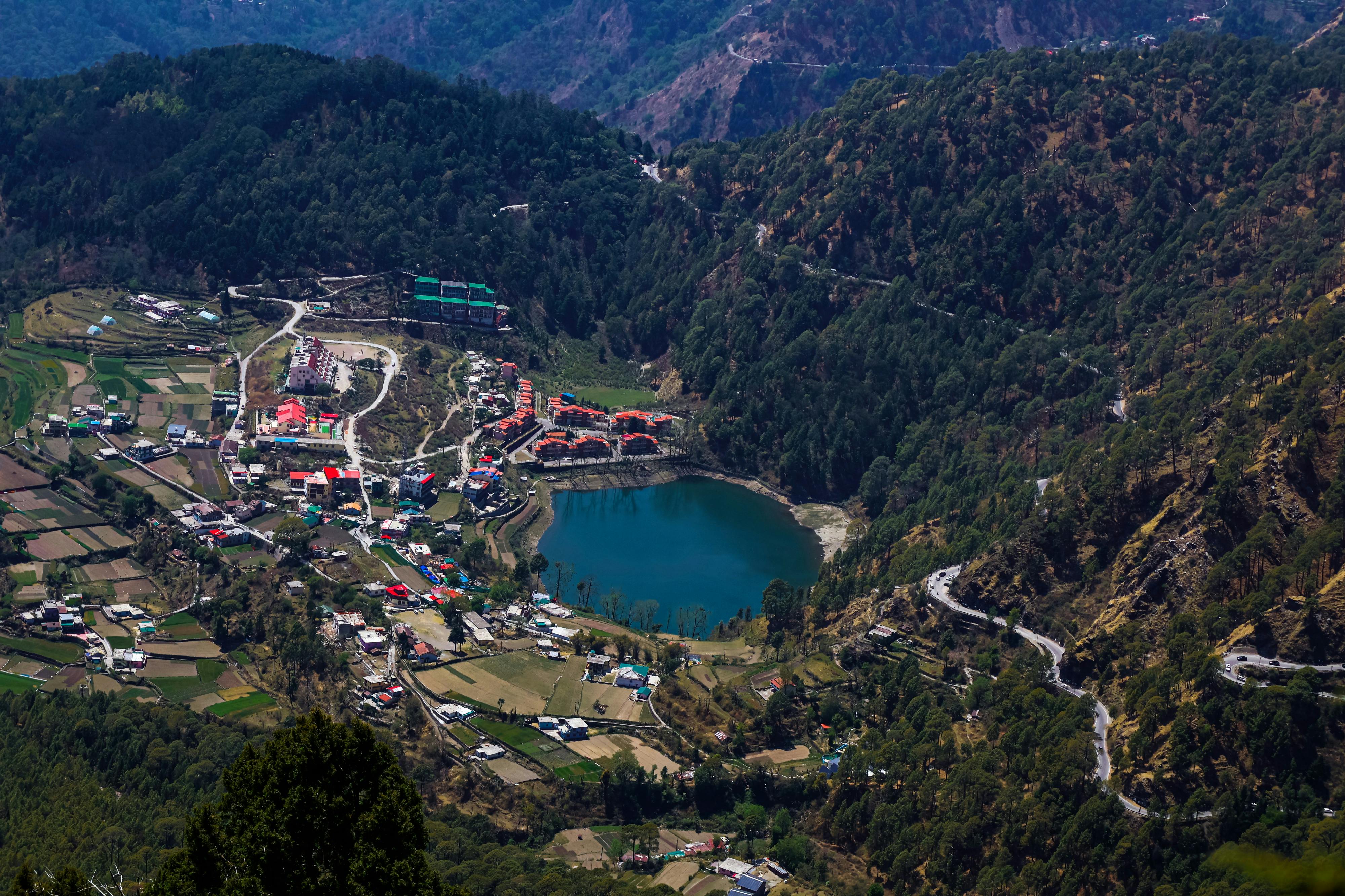 Village in Khurpatal Lake · Free Stock Photo