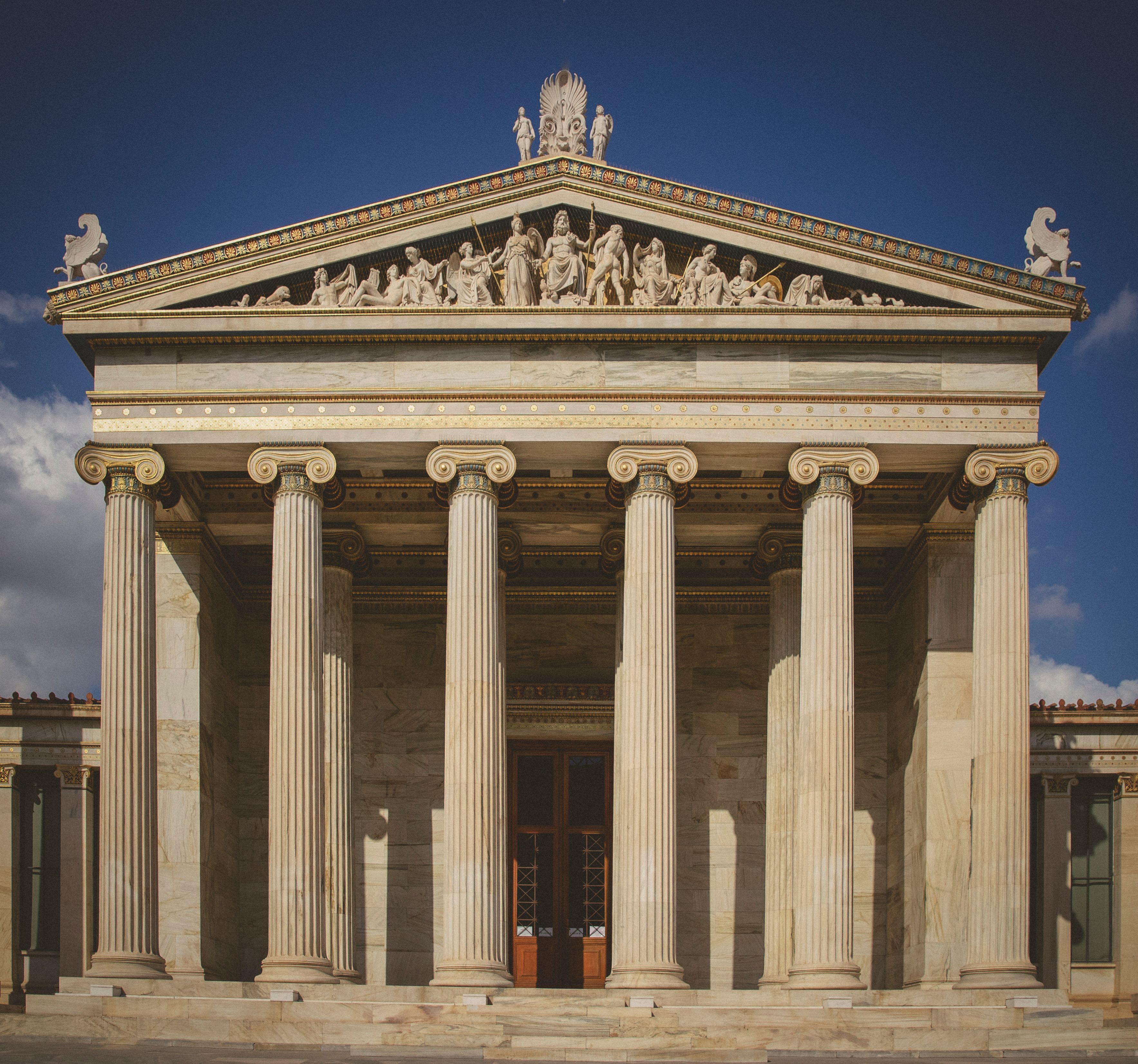 Foto de stock gratuita sobre academia, academia de atenas, al aire ...