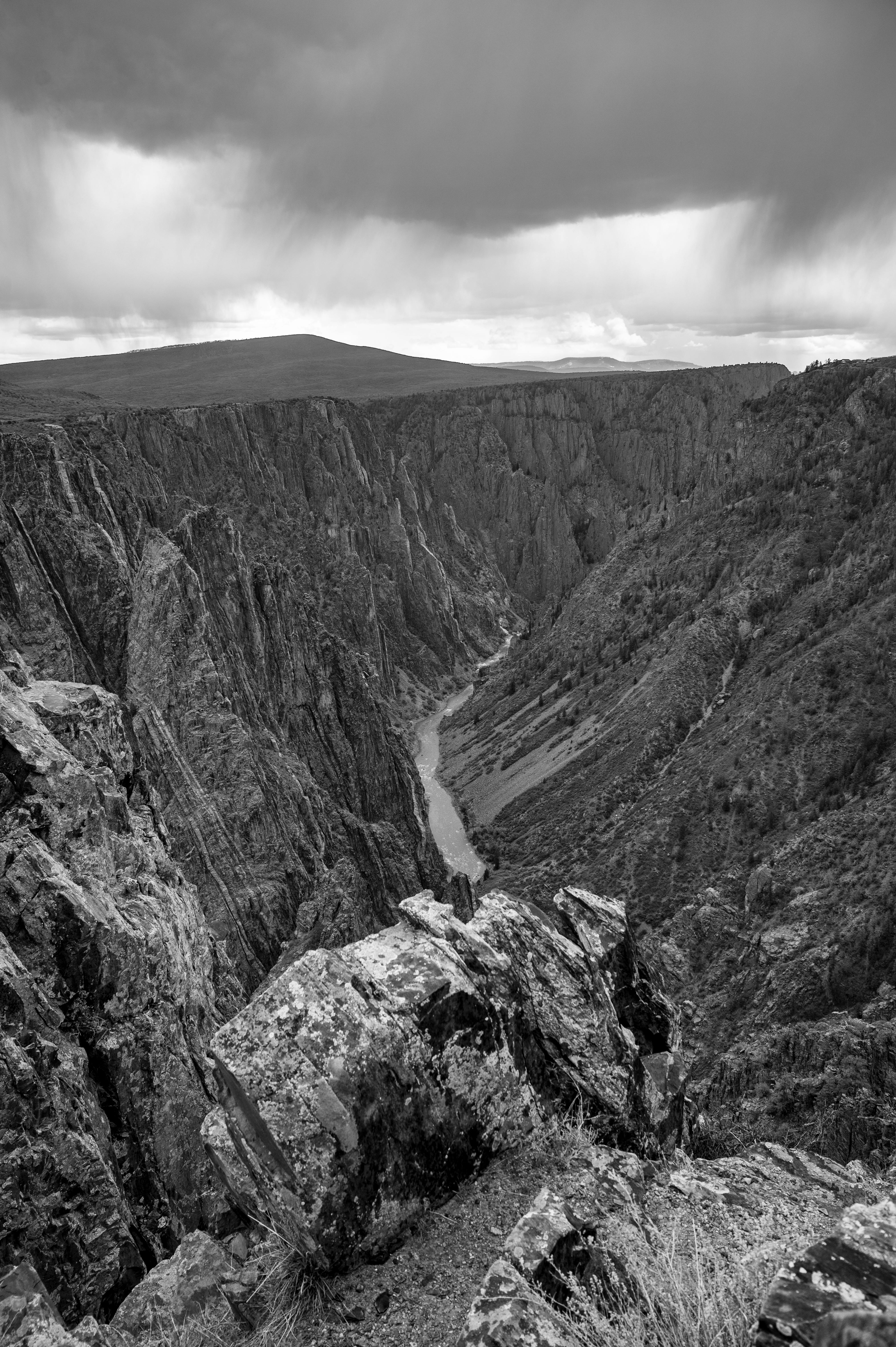 Canyon Rocks over Stream below · Free Stock Photo