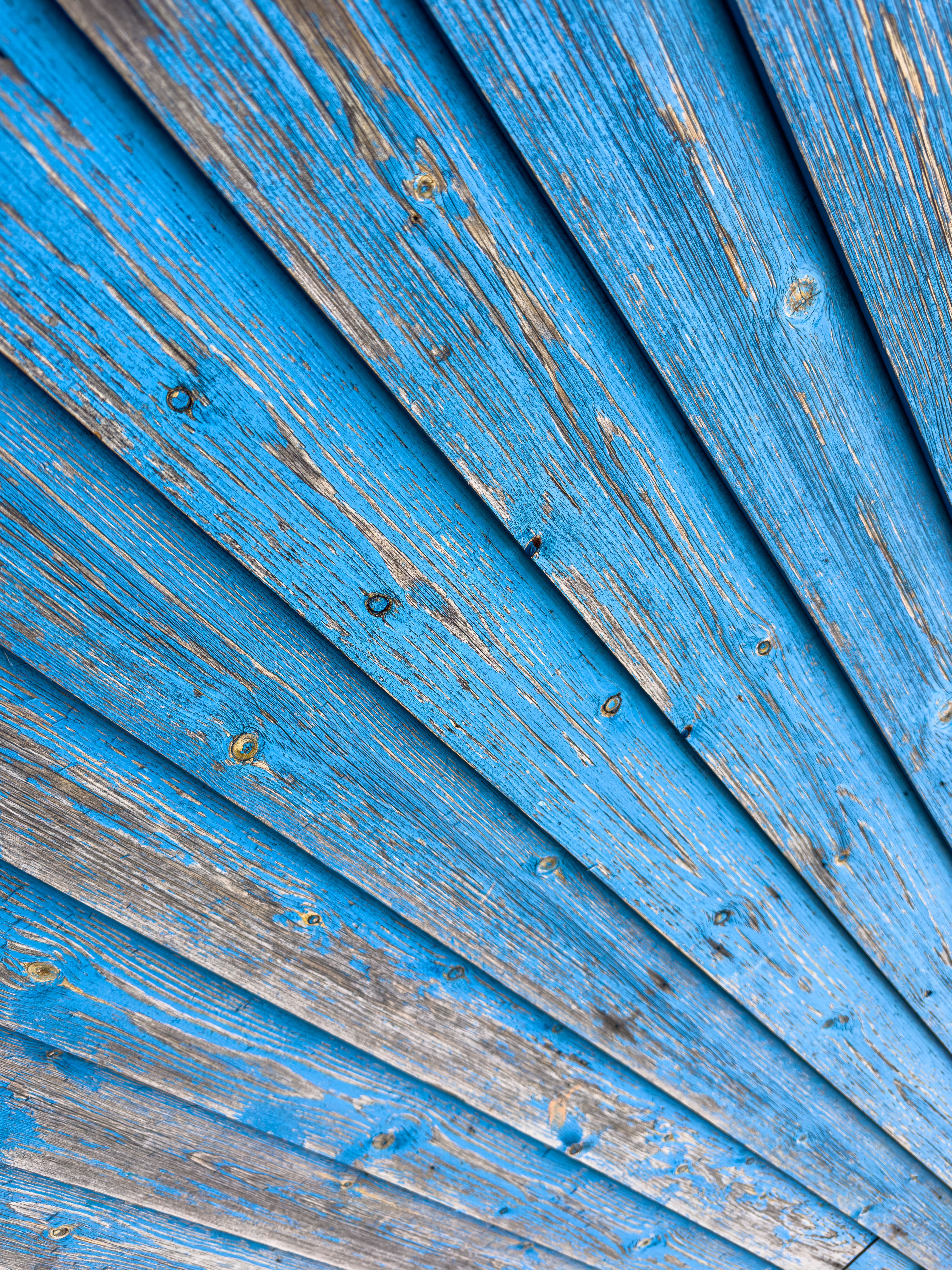 Blue, Wooden Wall · Free Stock Photo